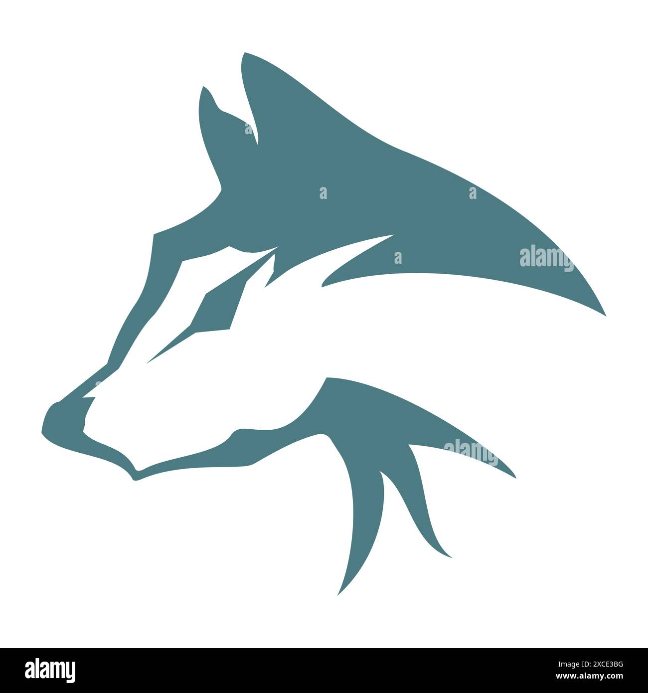 Wolf logo icon symbol illustration Stock Vector Image & Art - Alamy