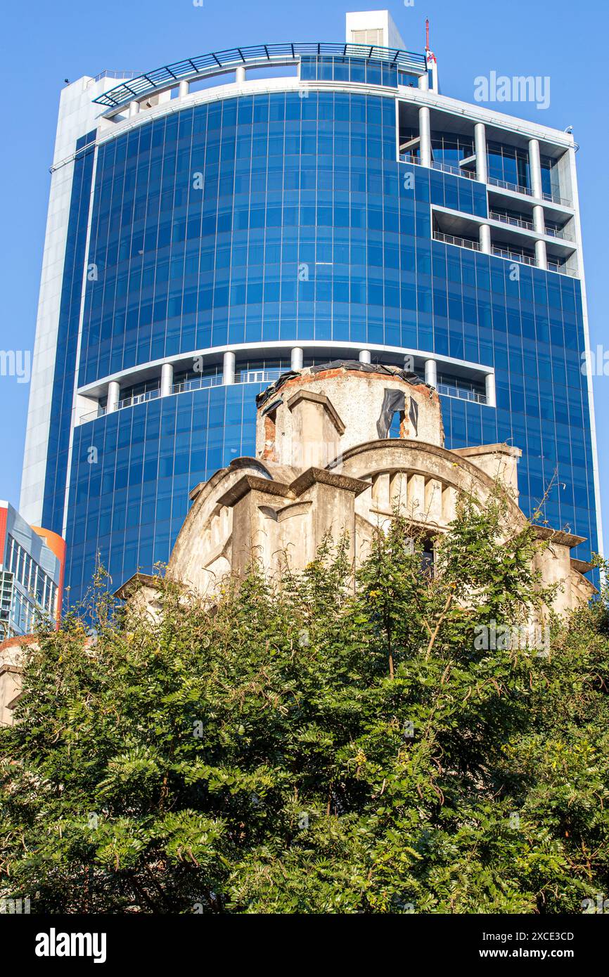 Mozambique, Maputo, Maputo Cidade, Baixa, Old and new architecture. The ...