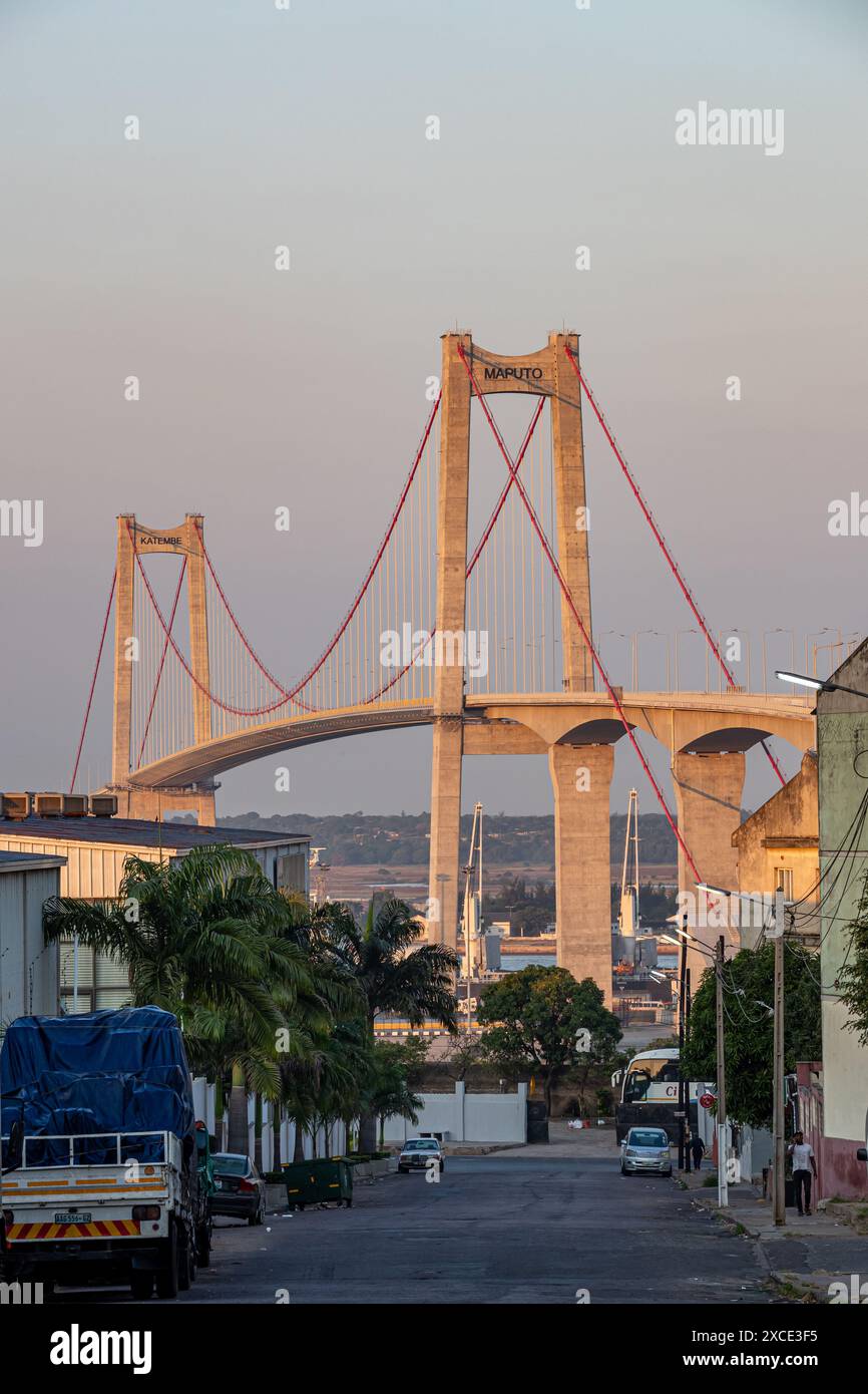 Mozambique, Maputo, Maputo Cidade, Suspended bridge from Maputo to ...