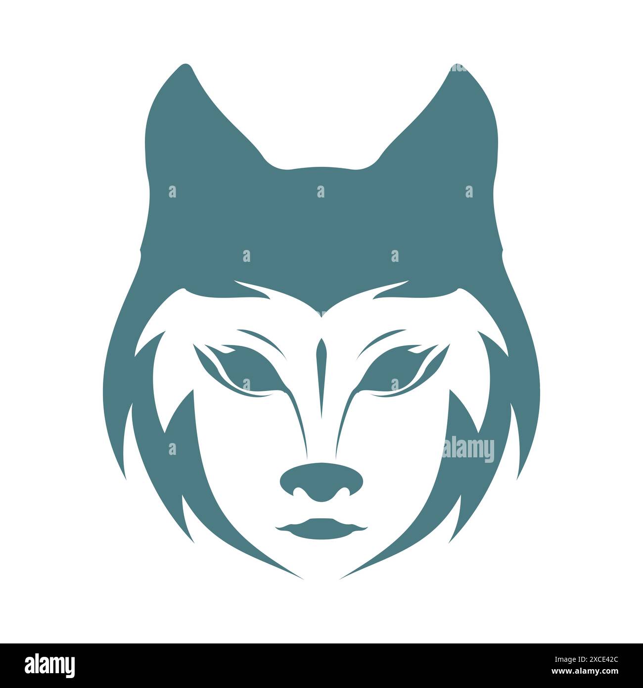 Wolf logo icon symbol illustration Stock Vector Image & Art - Alamy