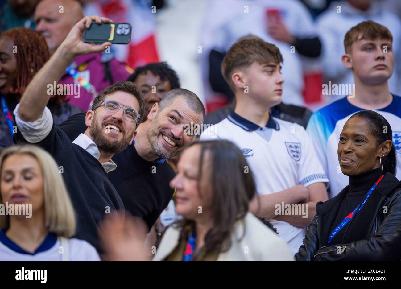Gelsenkirchen, Germany. 16th Jun 2024. Family of Jude Bellingham (ENG ...