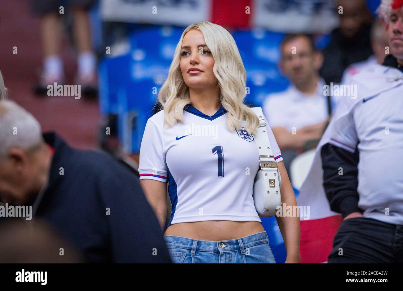 Gelsenkirchen, Germany. 16th Jun 2024. Megan Davison wife of Jordan ...