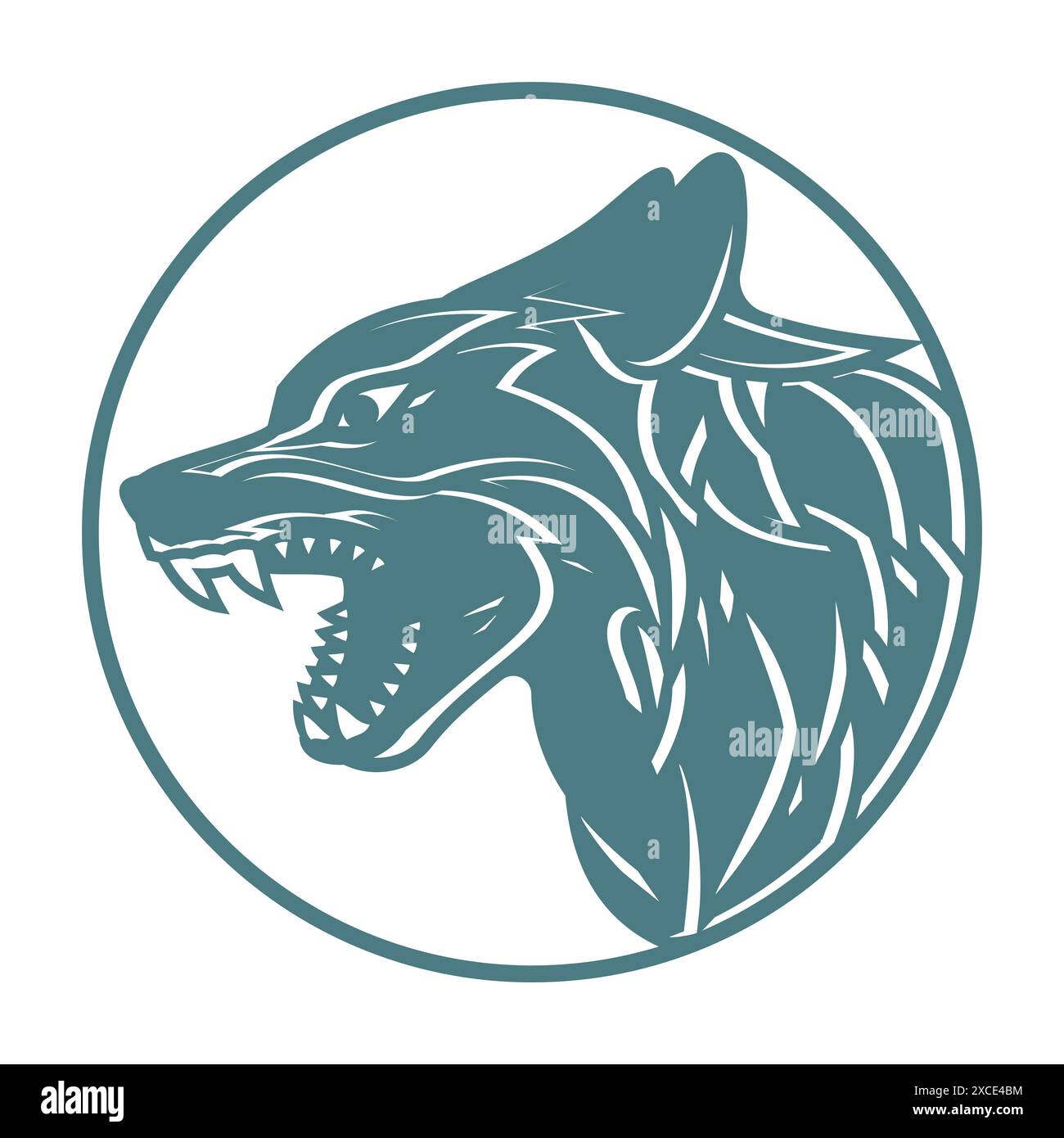 Wolf logo icon symbol illustration Stock Vector Image & Art - Alamy