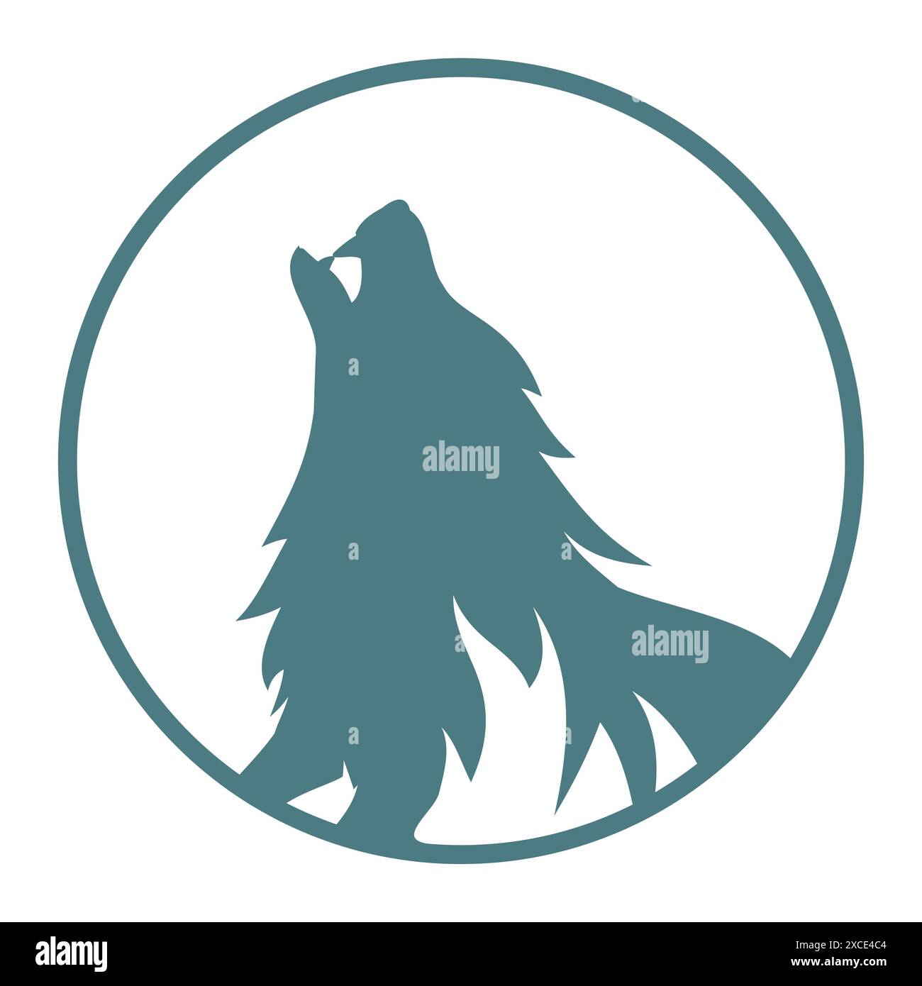 Wolf logo icon symbol illustration Stock Vector Image & Art - Alamy