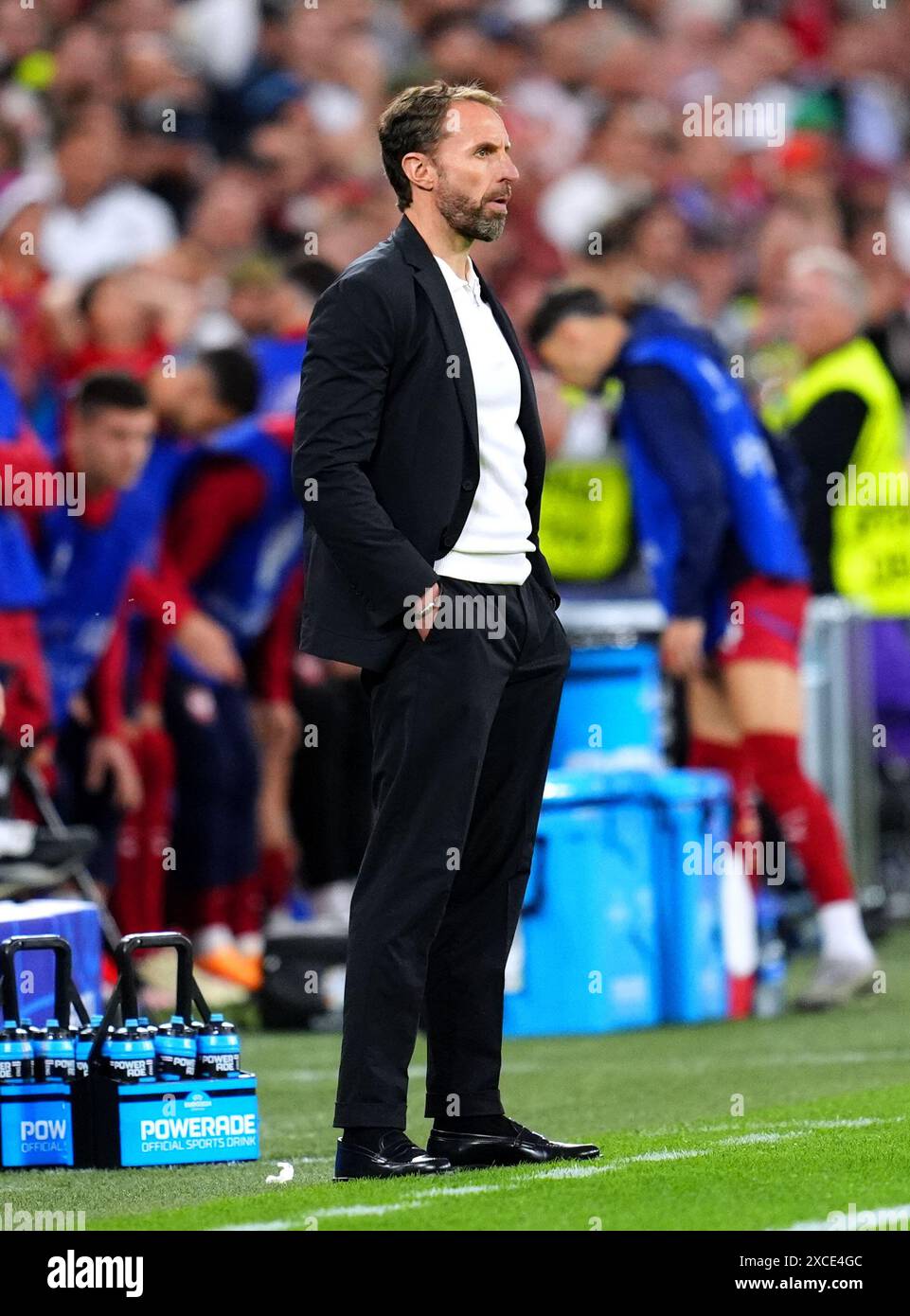 England manager Gareth Southgate during the UEFA Euro 2024 Group C ...
