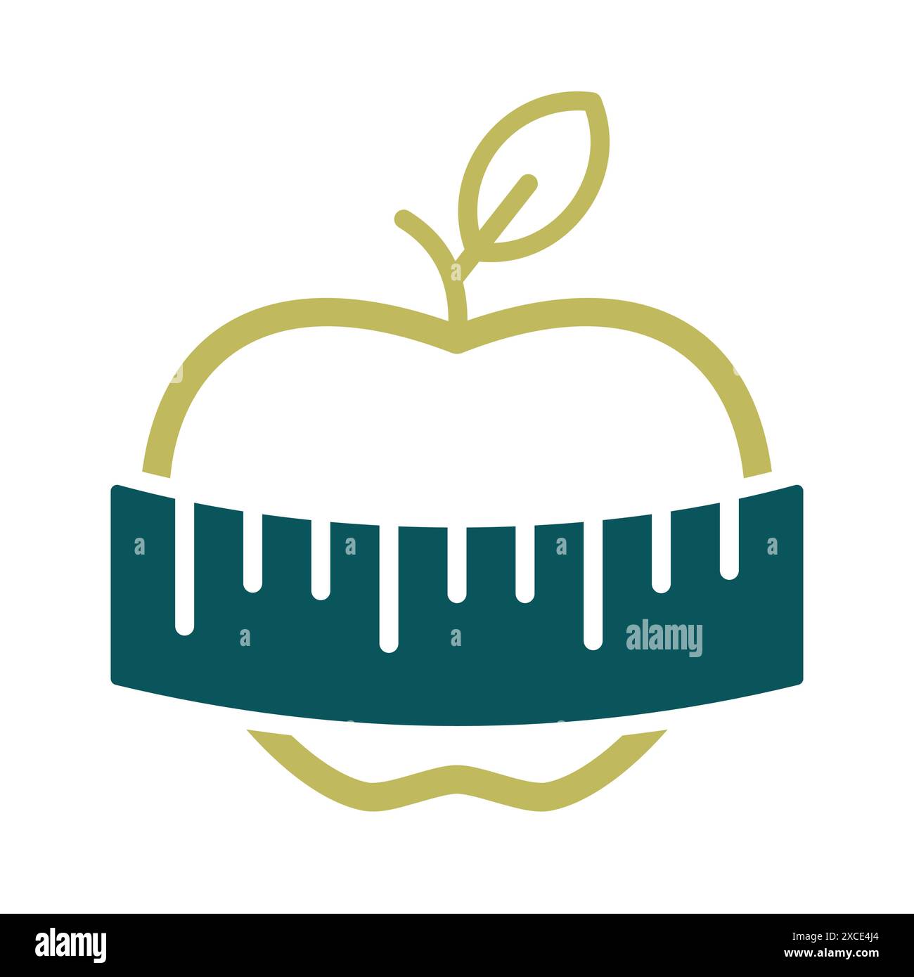 Apple measure logo Stock Vector Images - Alamy