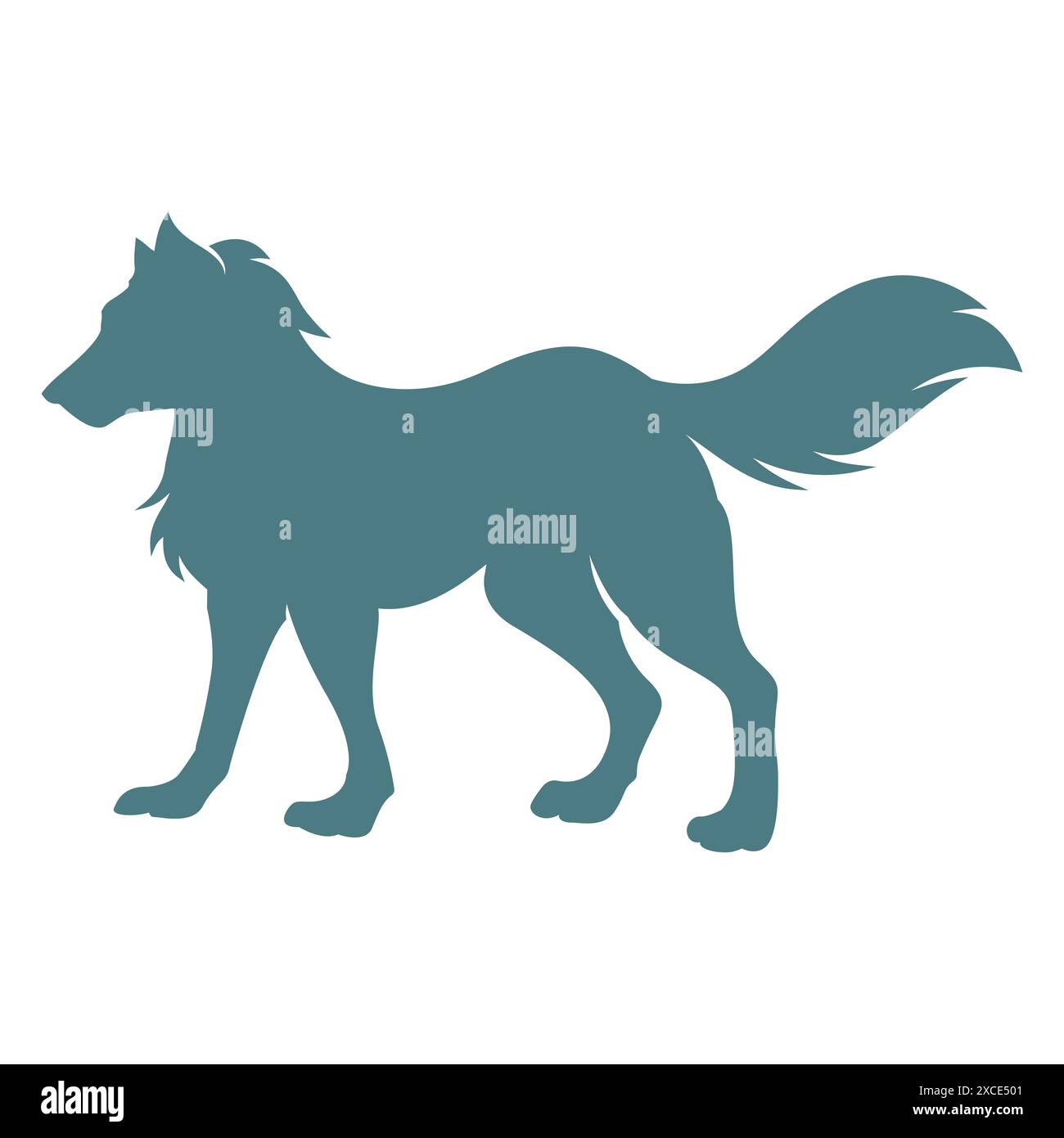Wolf logo icon symbol illustration Stock Vector Image & Art - Alamy