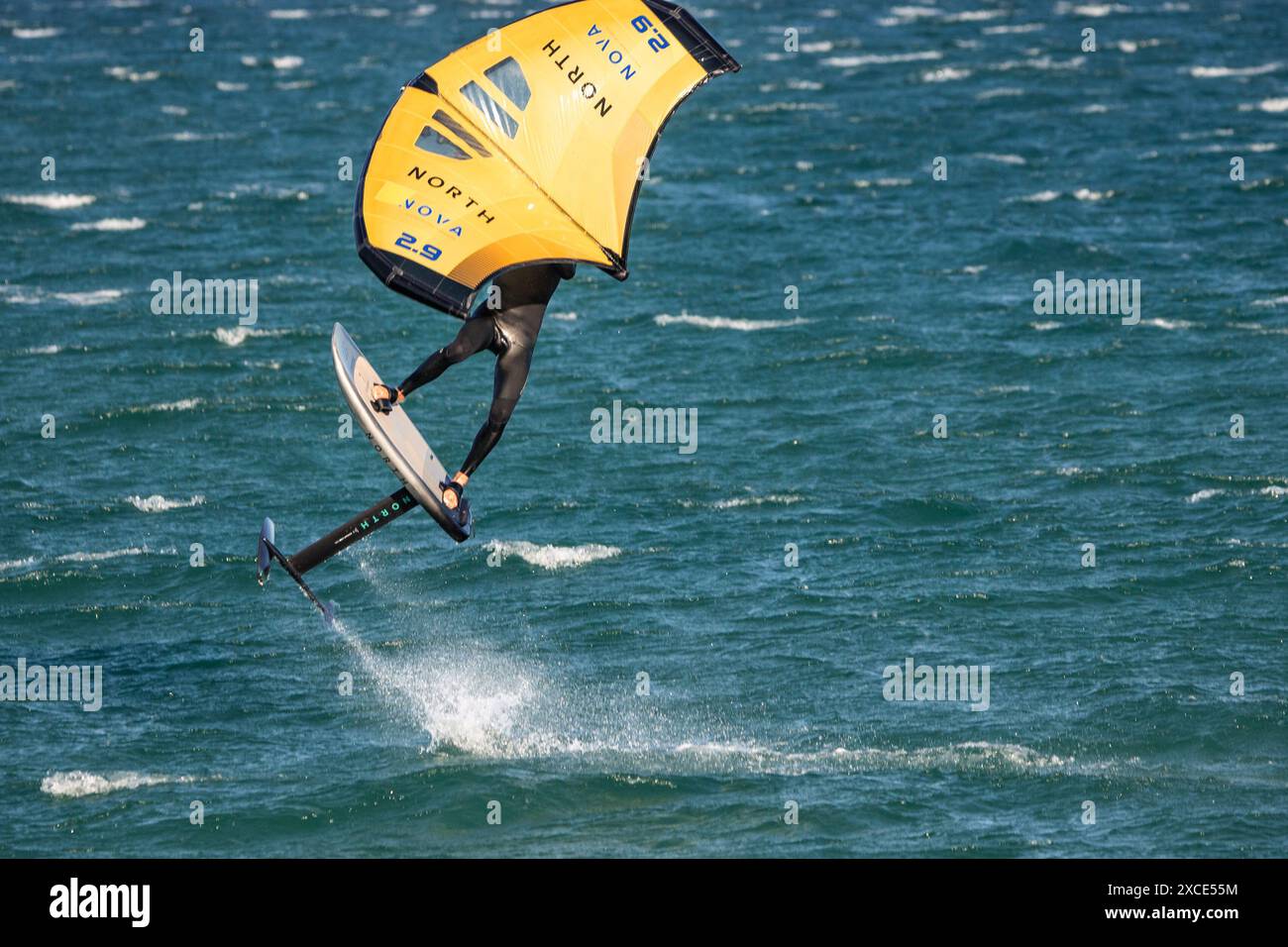 Wind powered wing surfing hi-res stock photography and images - Alamy