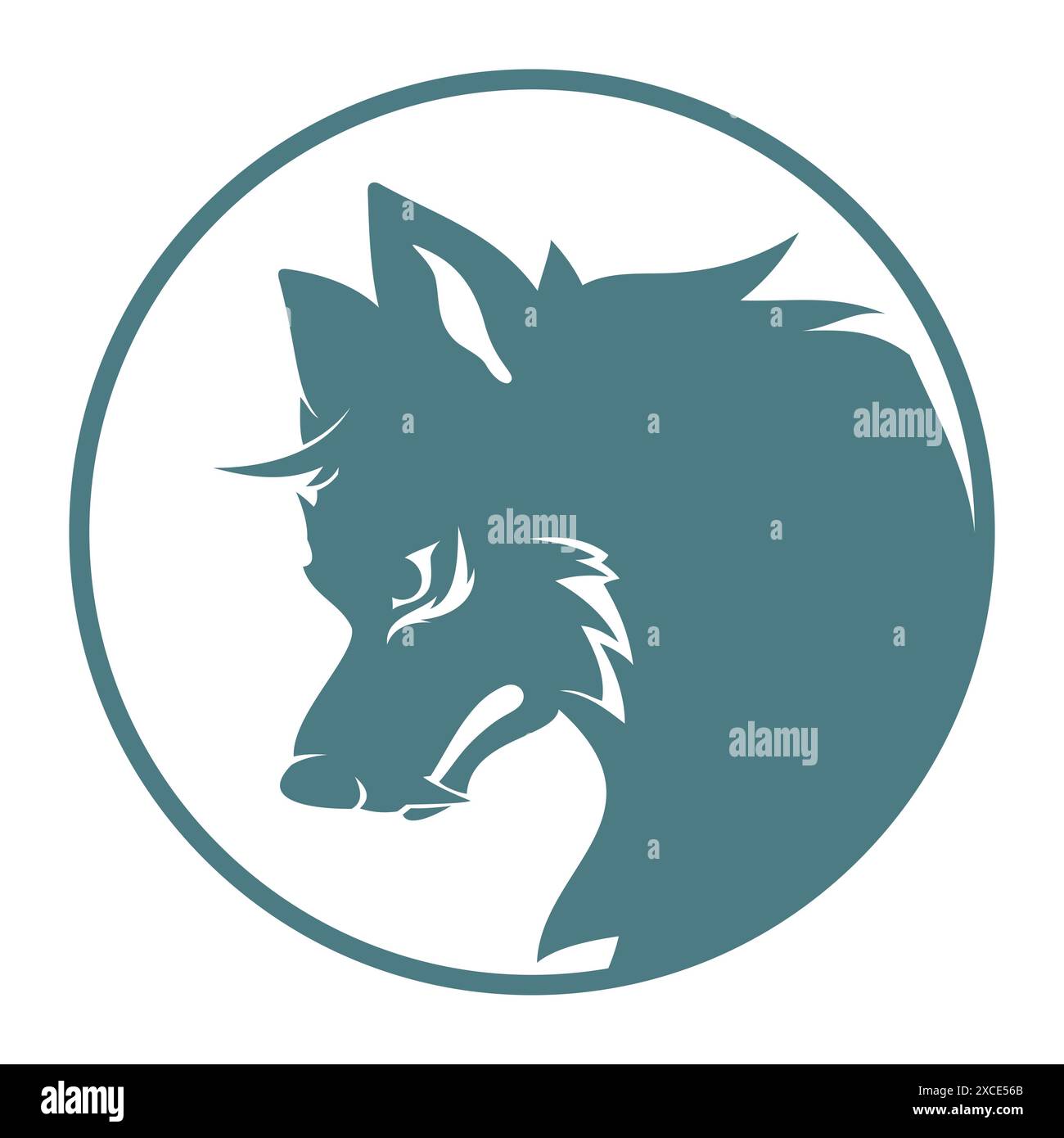Wolf logo icon symbol illustration Stock Vector Image & Art - Alamy