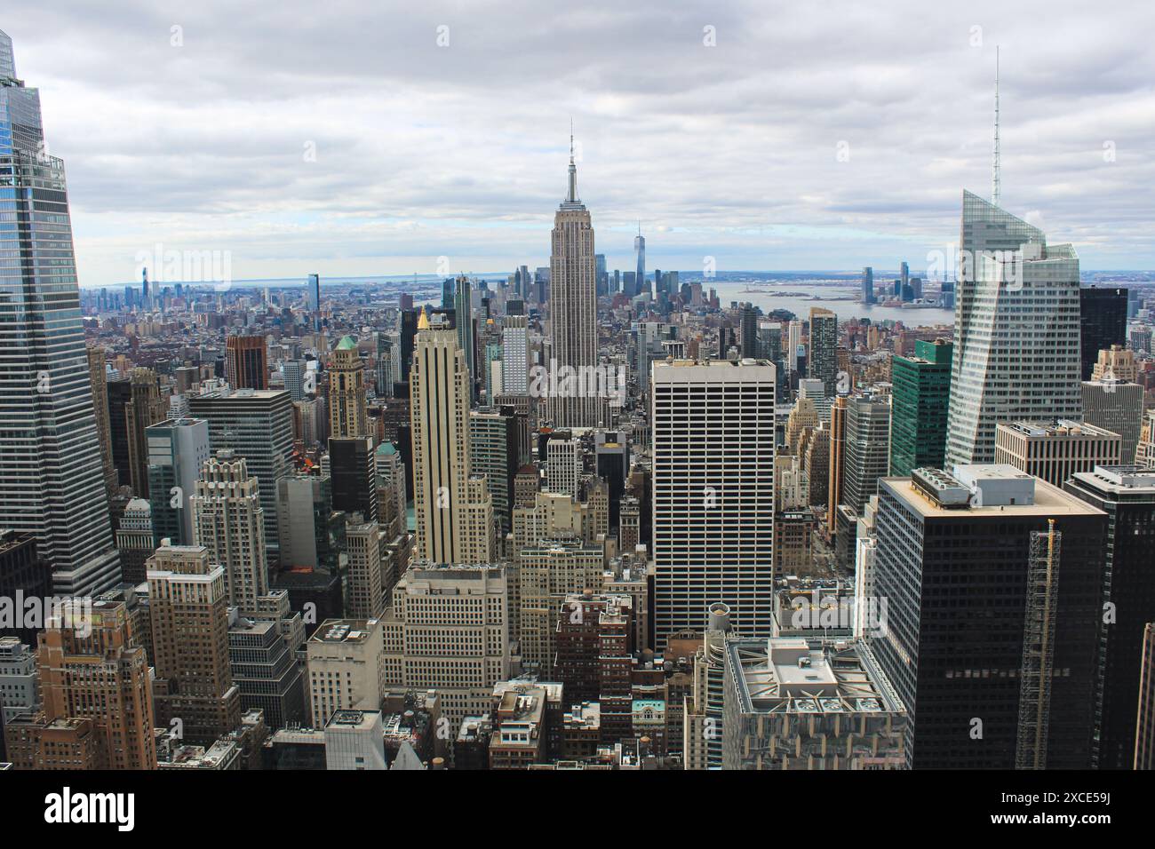 03/15/2022, New York, view of Manhattan from the Top of the Rock ...