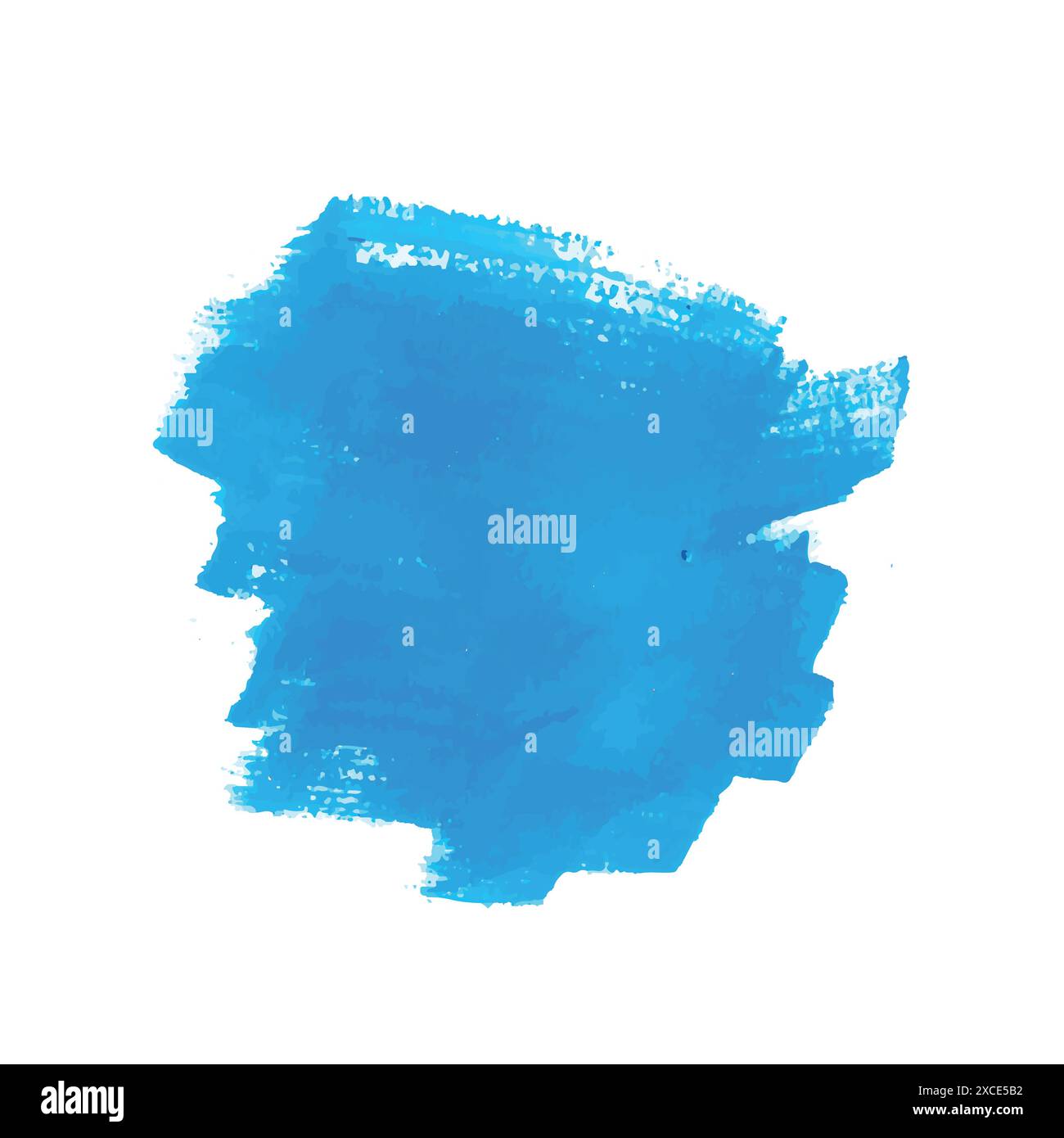 Hand draw blue brush stroke watercolor design Stock Vector Image & Art ...
