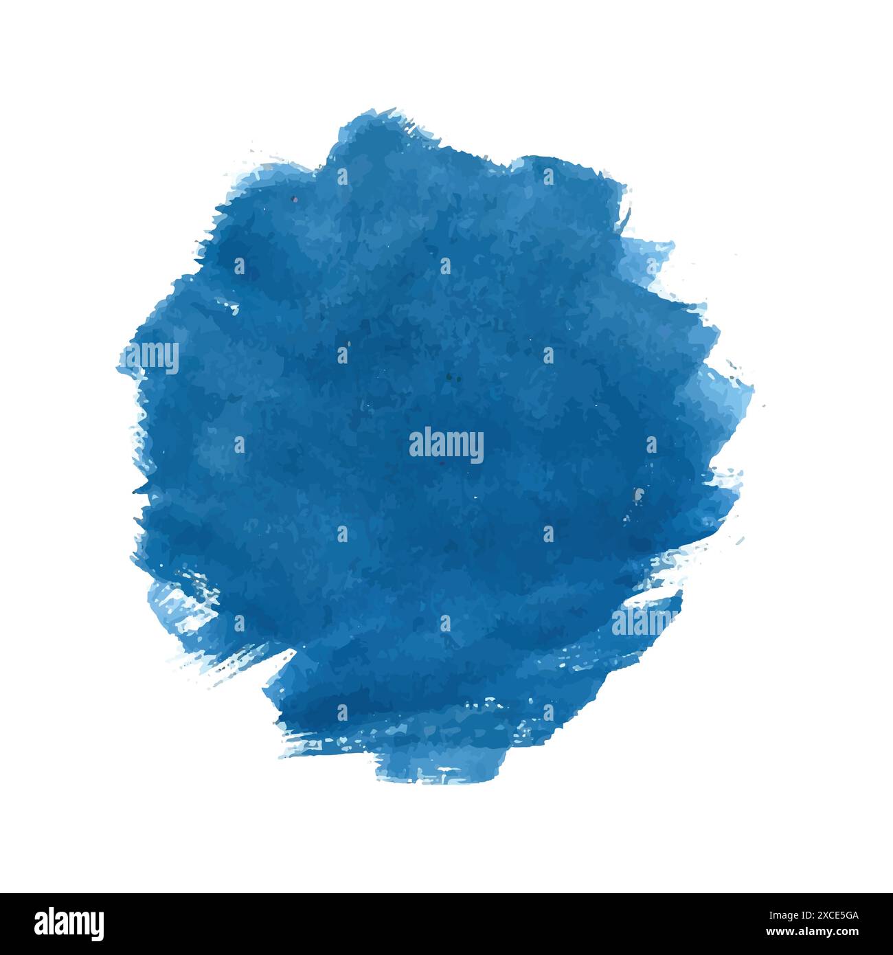 Hand draw blue brush stroke watercolor design Stock Vector Image & Art ...