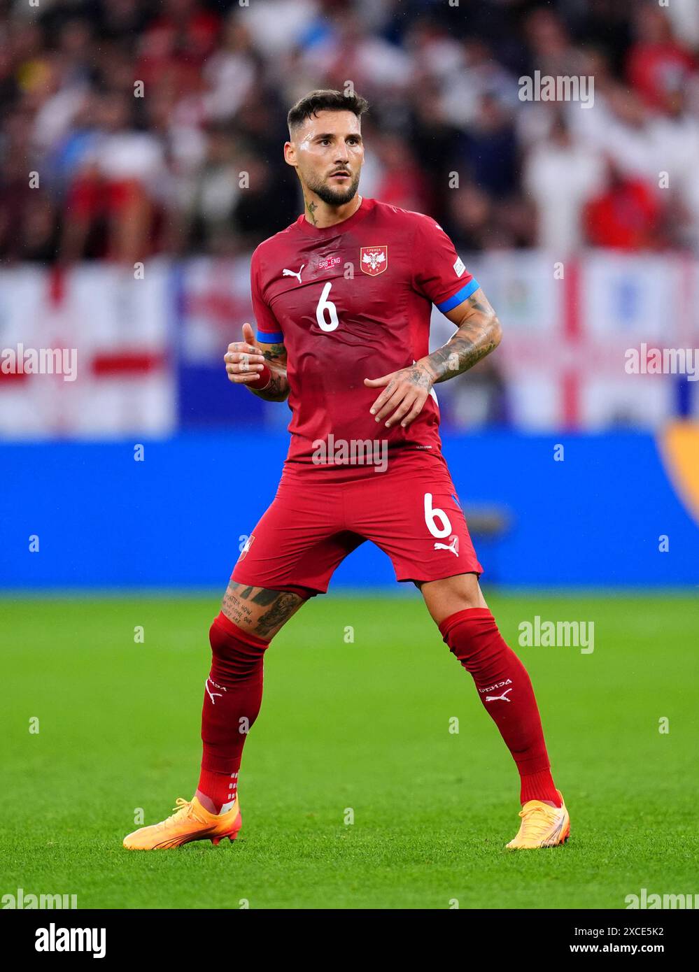 Serbia's Nemanja Gudelj during the UEFA Euro 2024 Group C match at the ...