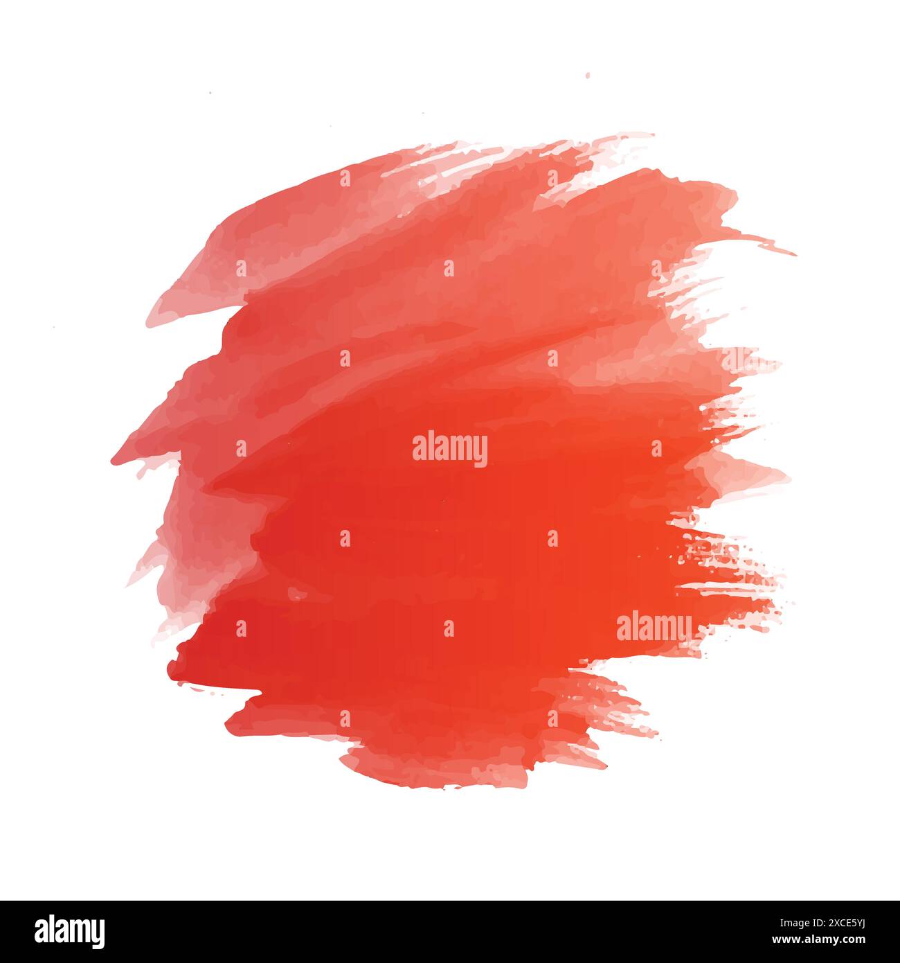 Hand draw red brush stroke watercolor design Stock Vector Image & Art ...
