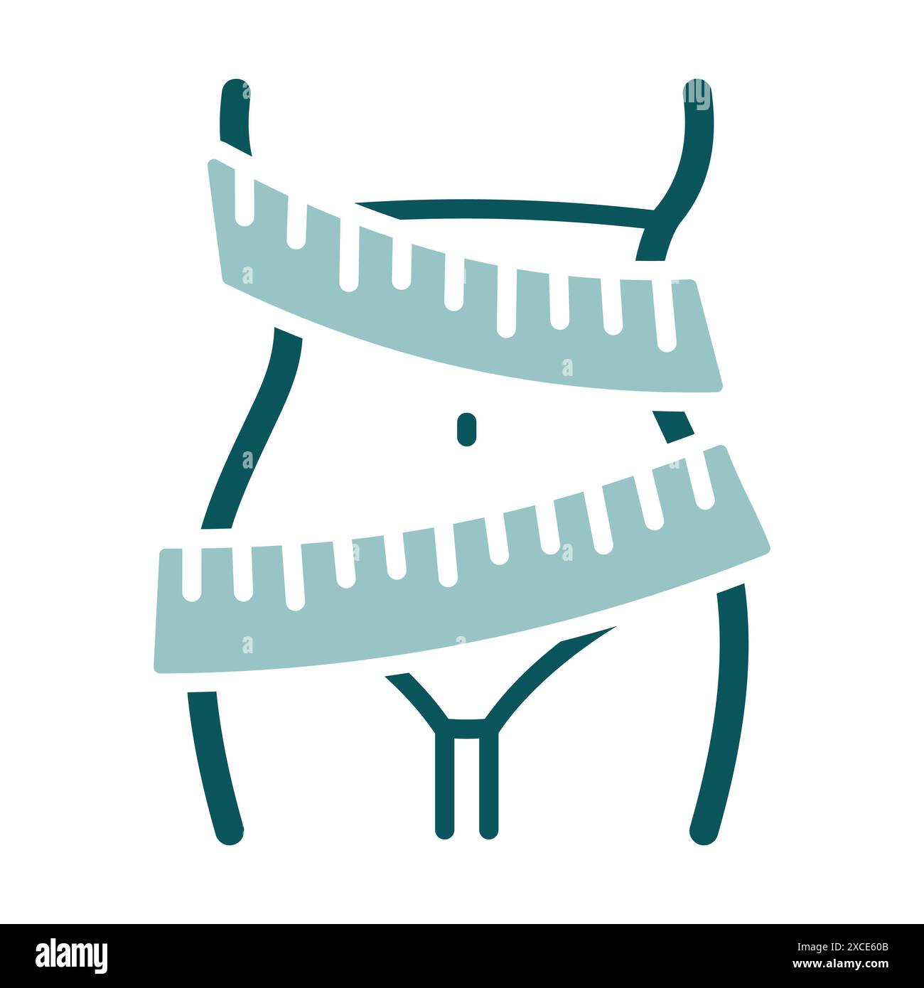 Women tape measure Stock Vector Images - Alamy