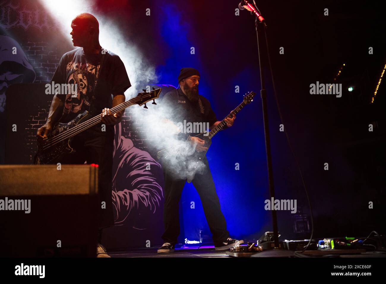 American rap metal band, Body Count featuring rapper Ice-t, performing ...