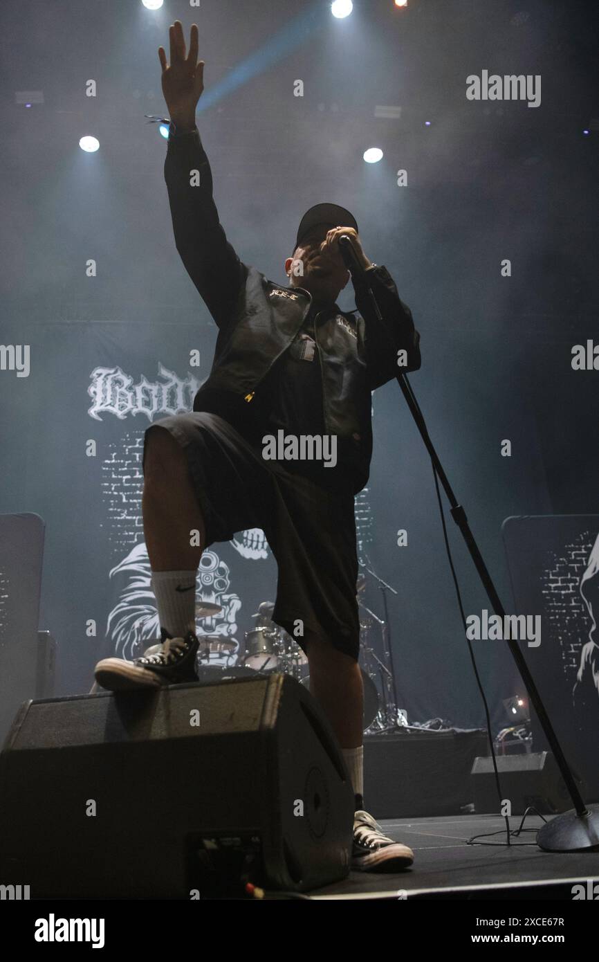 American rap metal band, Body Count featuring rapper Ice-t, performing ...