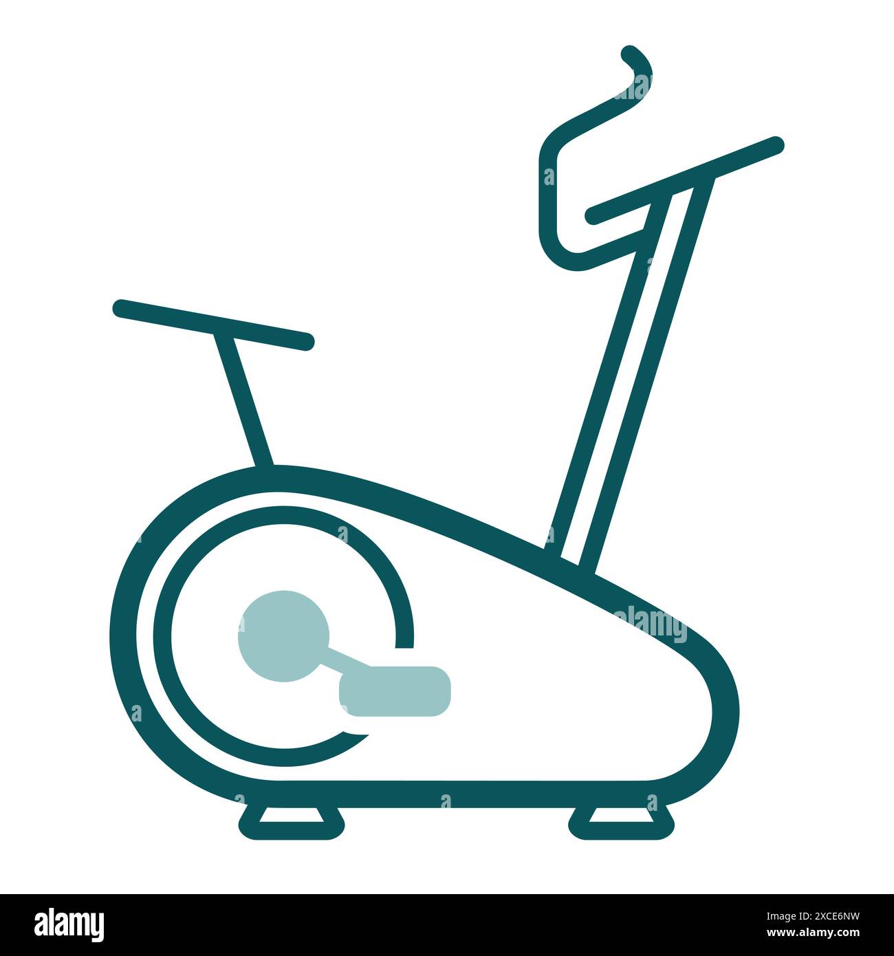 Exercise bike vector icon. Graph symbol for fitness and weight loss web ...