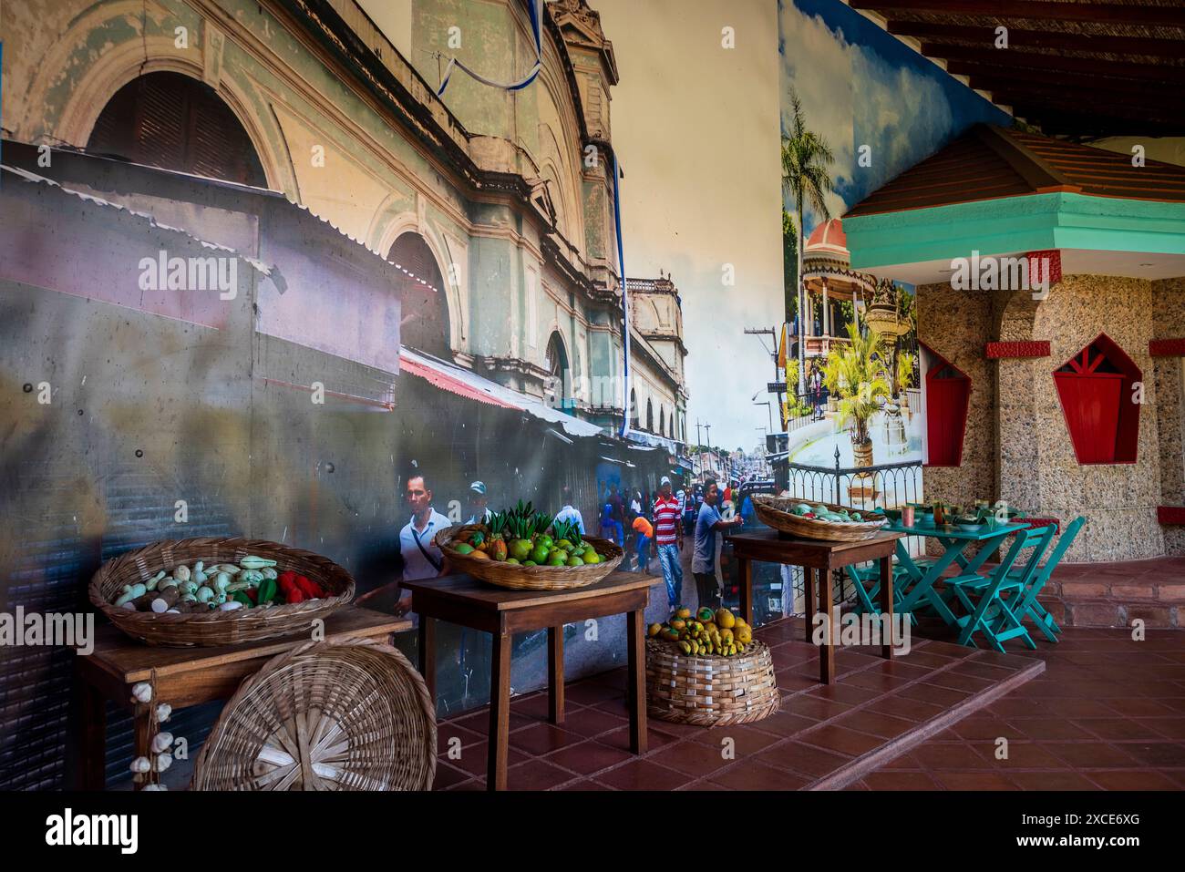 Scene depicting daily life, San Francisco Convent Museum, Granada ...