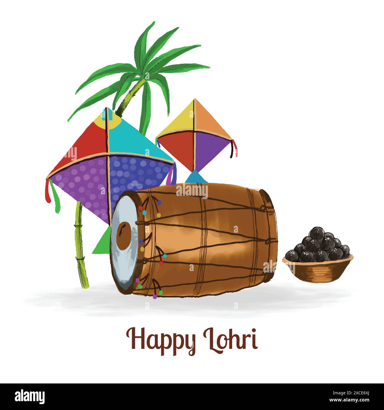 Punjabi festival of lohri Cut Out Stock Images & Pictures - Alamy