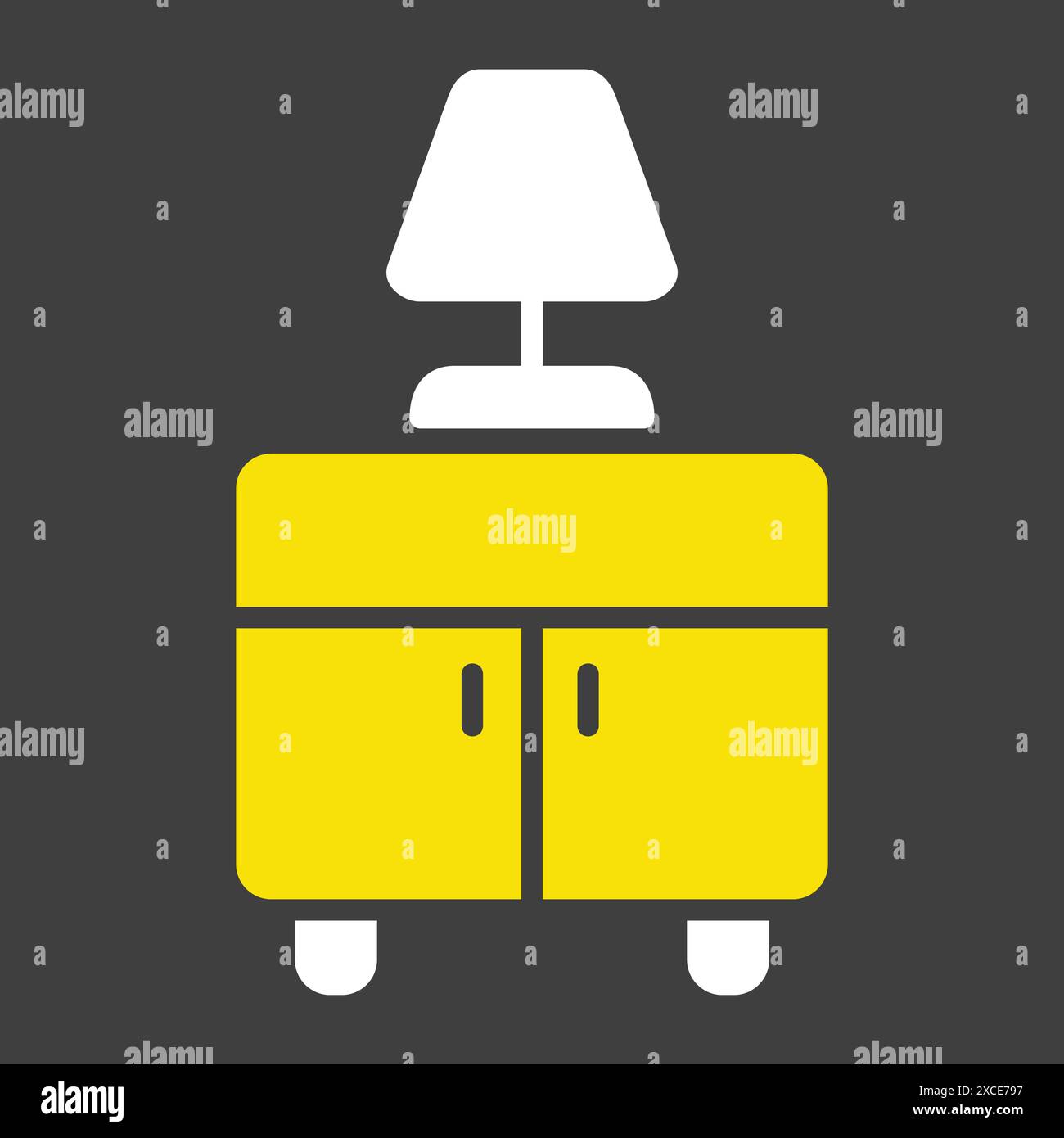 Black bedside lamp on Stock Vector Images - Alamy