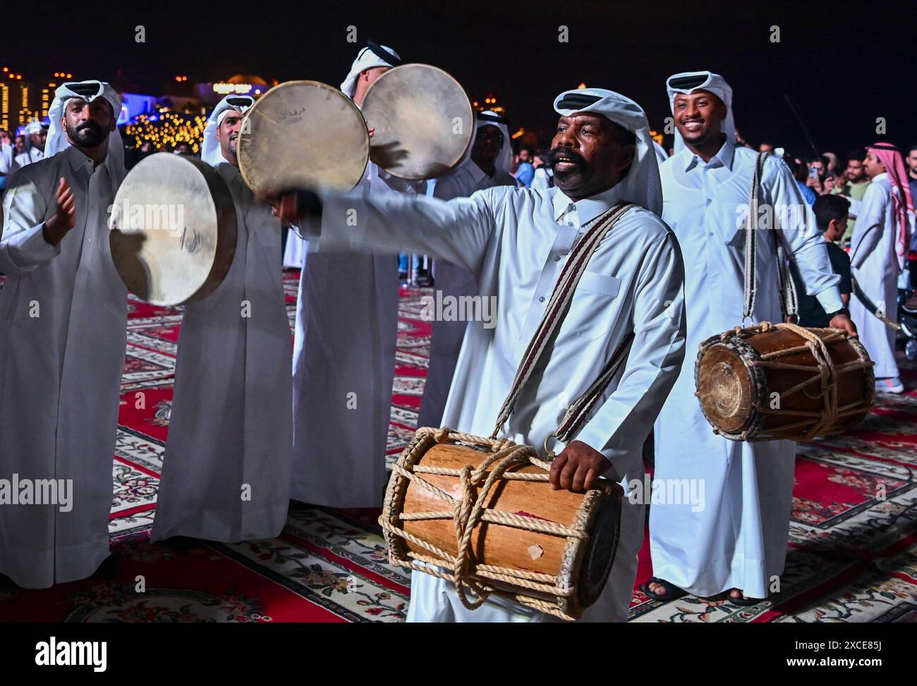 QATAR EID AL-ADHA 2024 CELEBRATION Qatari traditional band perform ...