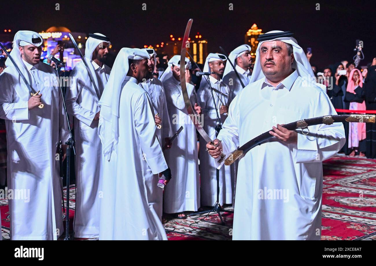 QATAR EID AL-ADHA 2024 CELEBRATION Qatari traditional band perform ...