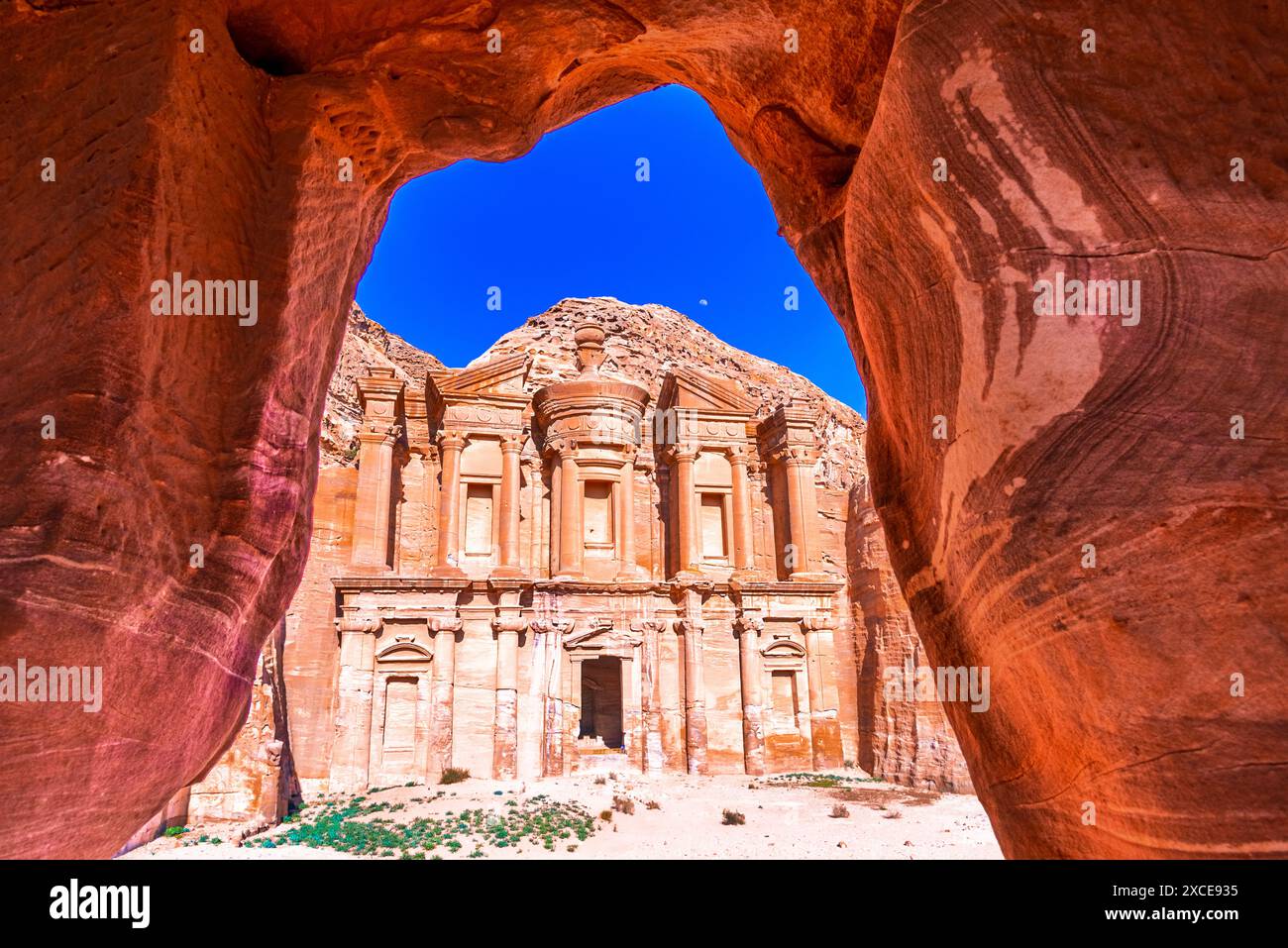 Petra, Wadi Musa,Jordan: El Deir (The Monastery) in the capital of the ...