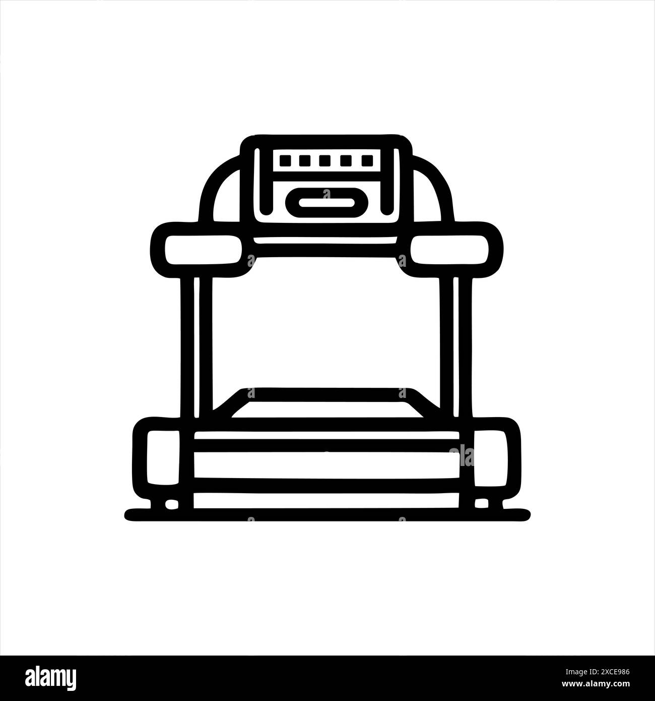 Simple treadmill Vector with Minimalist and modern design Stock Vector ...