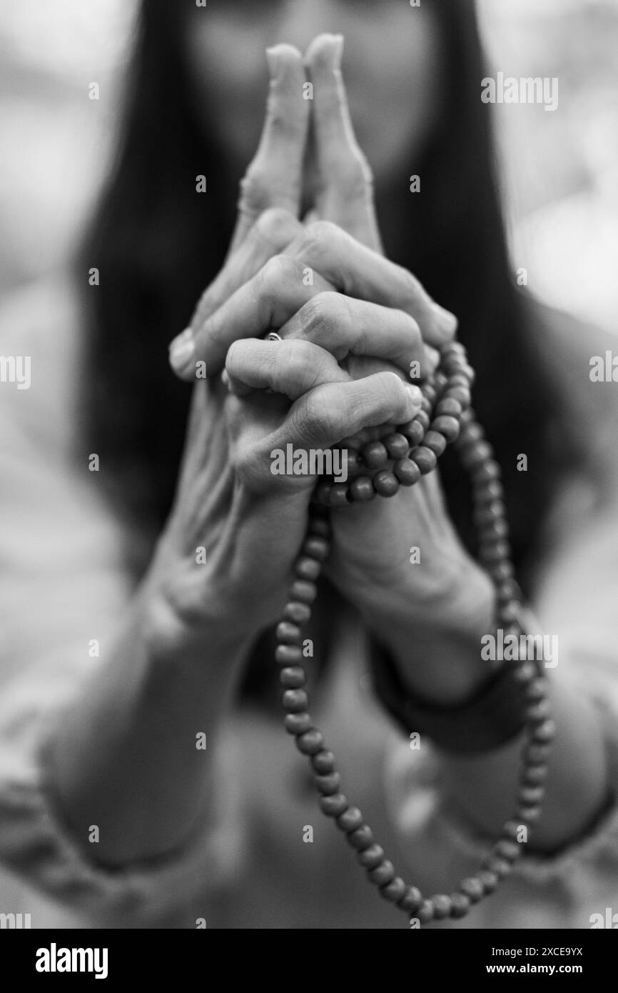 Japa mala Black and White Stock Photos & Images - Alamy