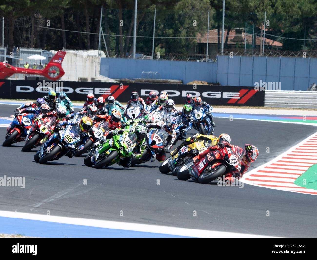 Ita. 16th June, 2024. Start Race 2 11 BULEGA Nicolo Ducati Panigale V4R ...