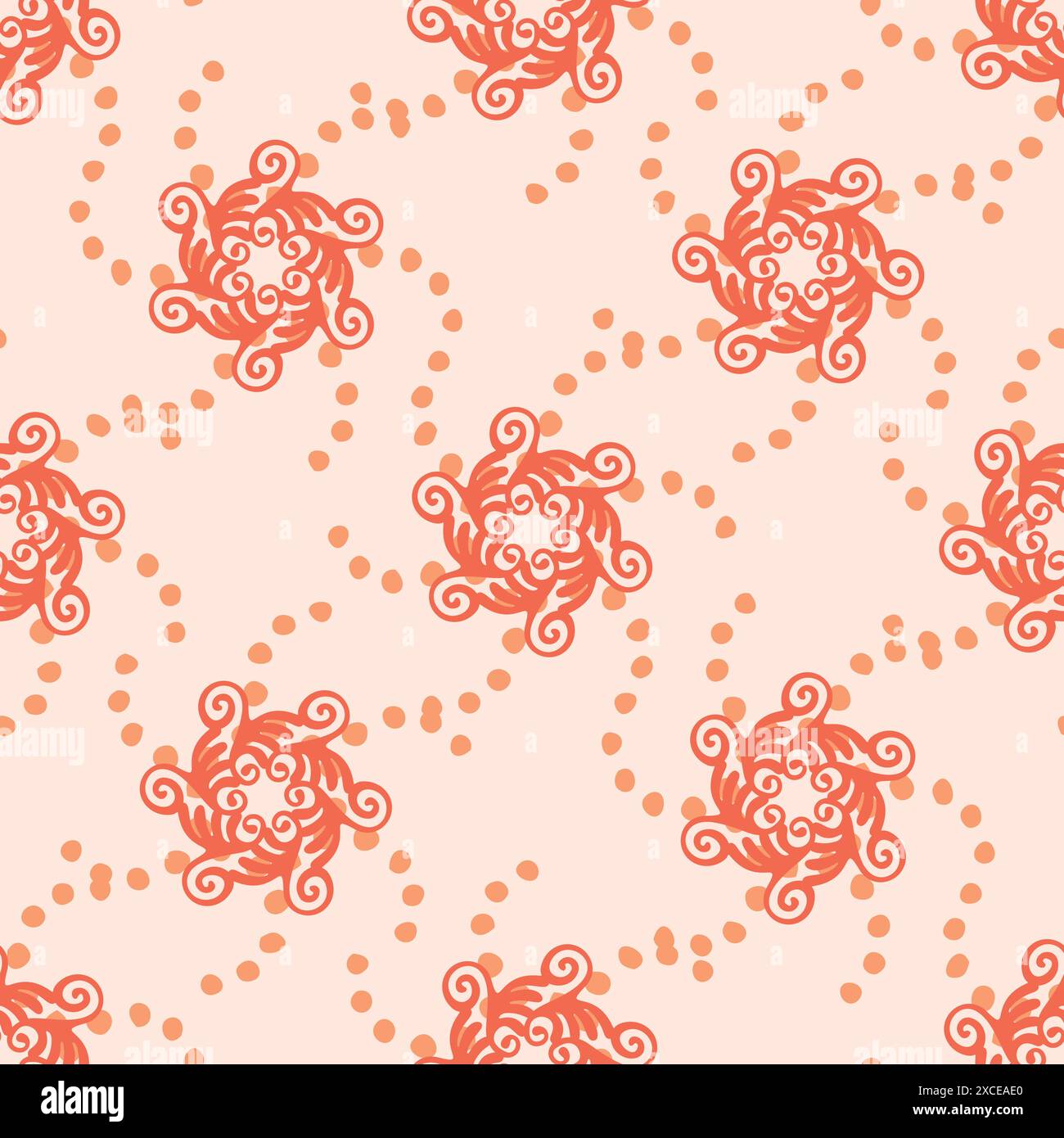 Peach fuzz botanical texture vector background with color of the year ...