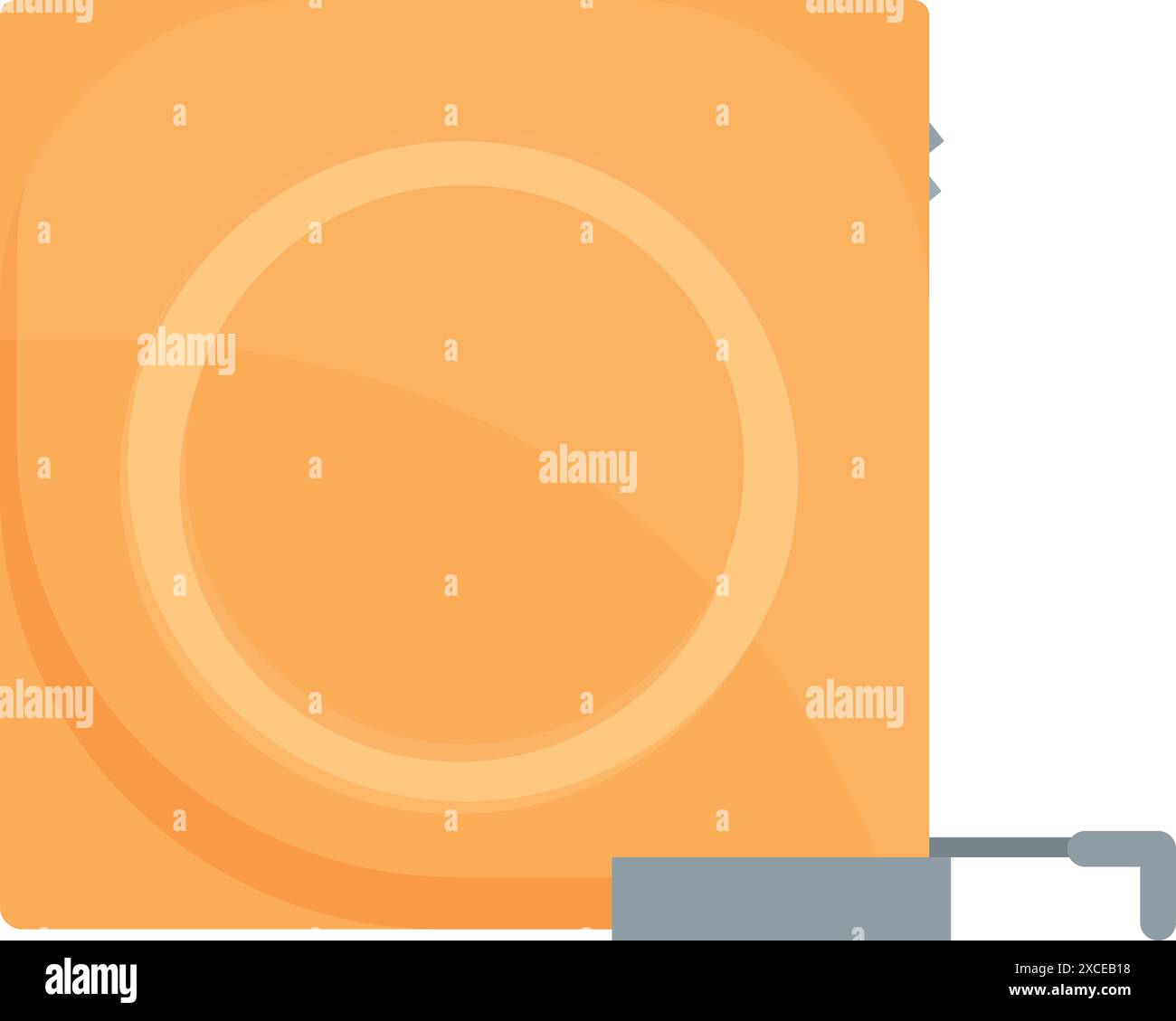 Measuring tape icon representing a tool for determining length, used in ...