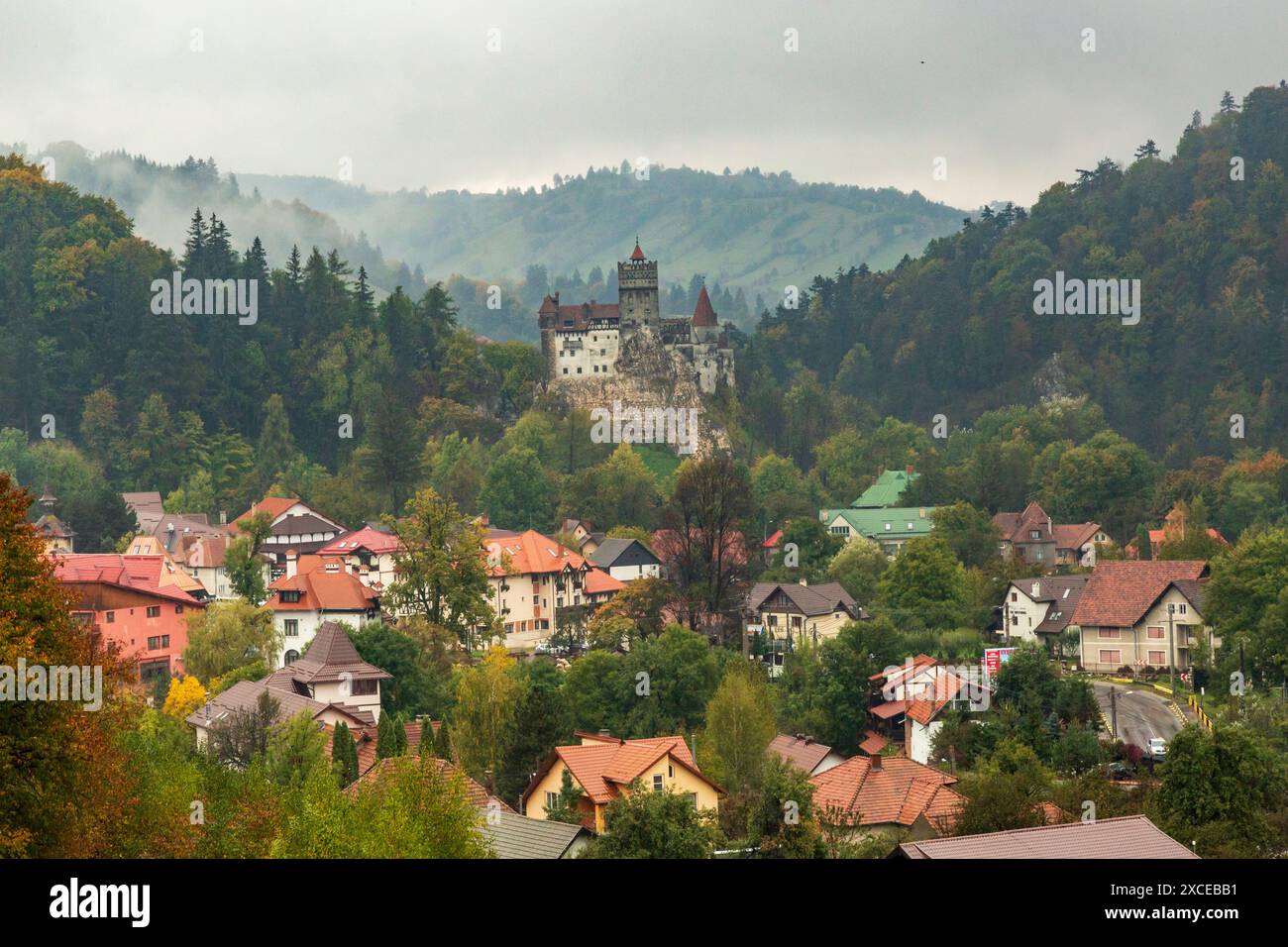 Europe, Romania, Transylvania. Bran. Bran Castle. Home of Count Dracula ...
