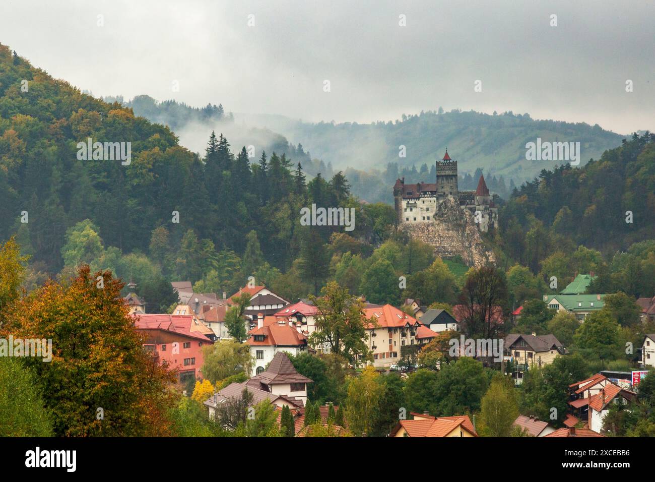 Europe, Romania, Transylvania. Bran. Bran Castle. Home of Count Dracula ...