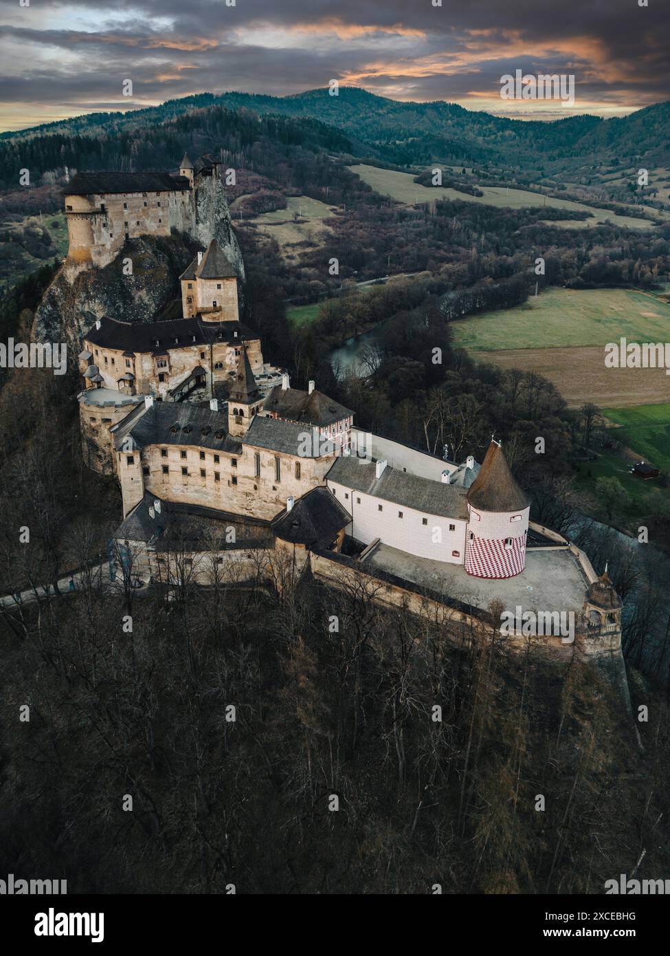 Aerial panoramic view medieval orava hi-res stock photography and ...