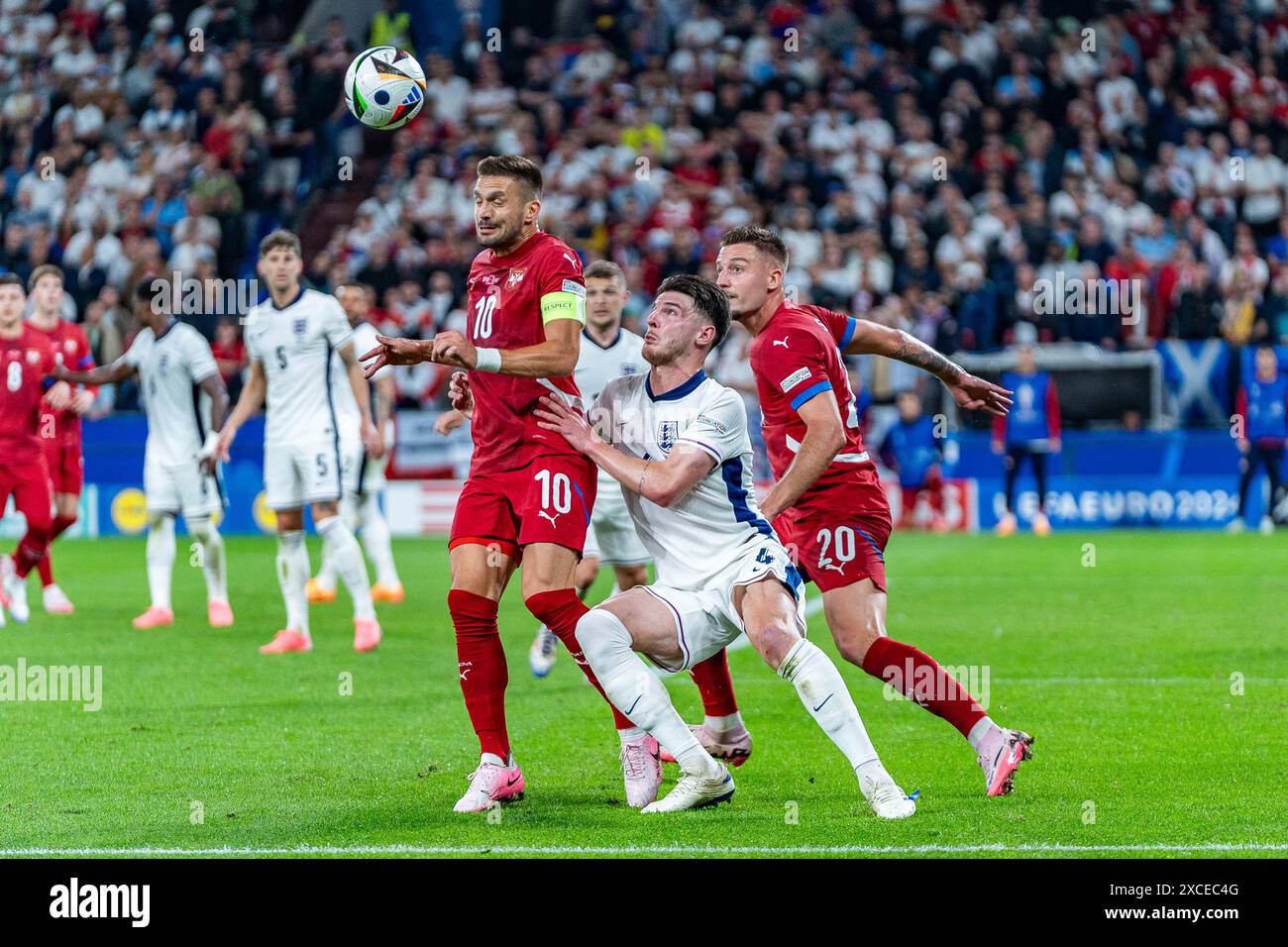 Declan Rice (England, #4) Dusan Tadic (Serbien, #10) Serbien vs ...