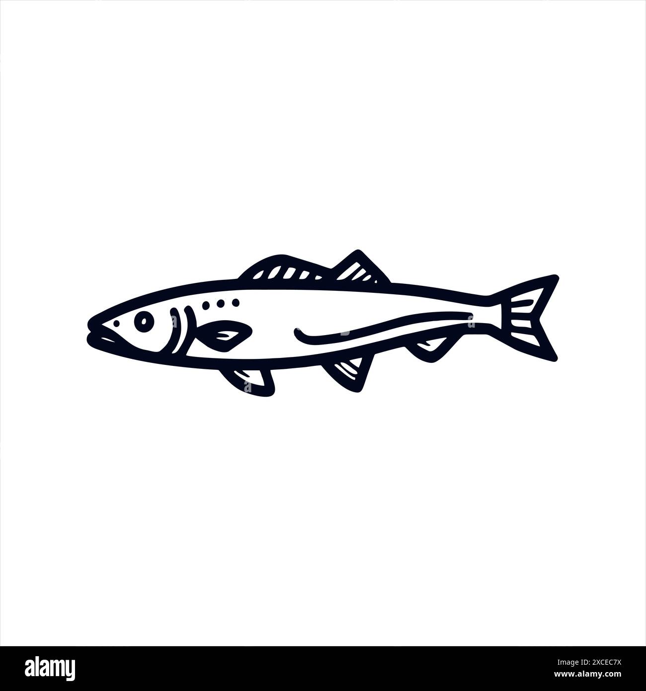 Simple fish Vector with Minimalist and modern design Stock Vector Image ...