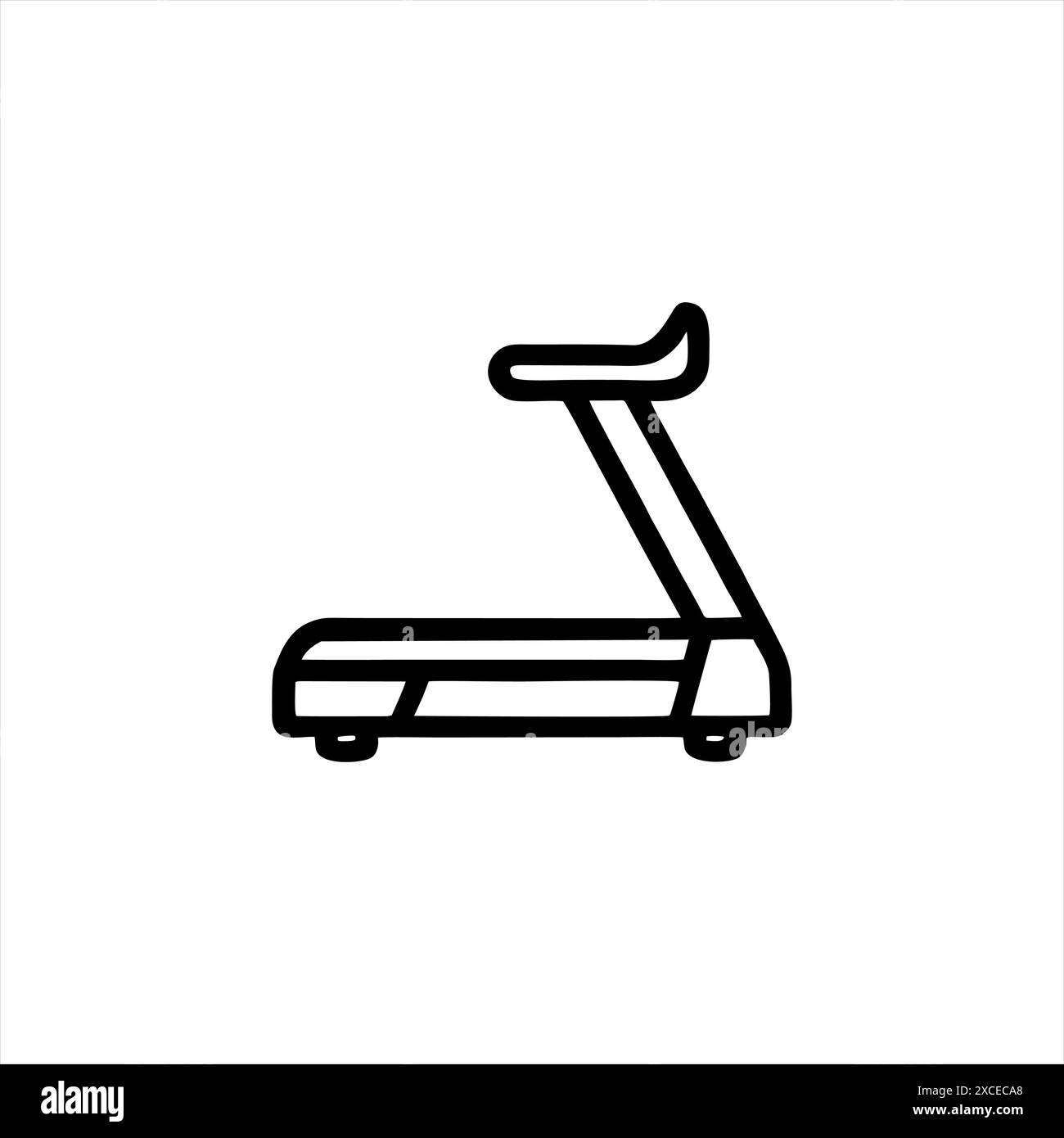 Simple treadmill Vector with Minimalist and modern design Stock Vector ...