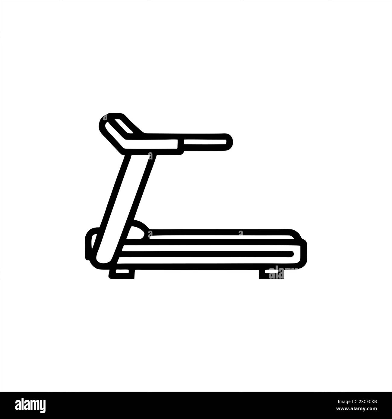 Simple treadmill Vector with Minimalist and modern design Stock Vector ...