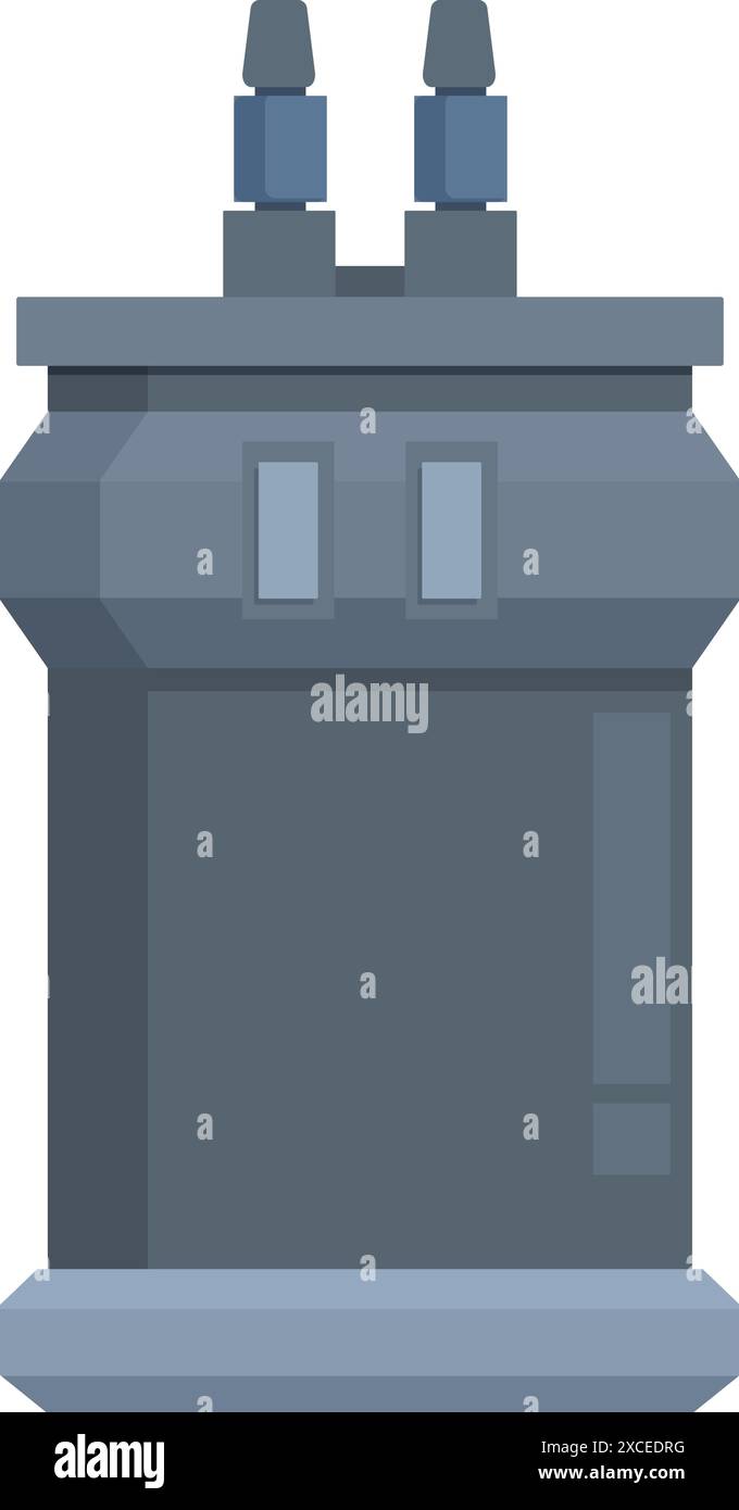 Electric transformer distributing electricity, a key component in power ...