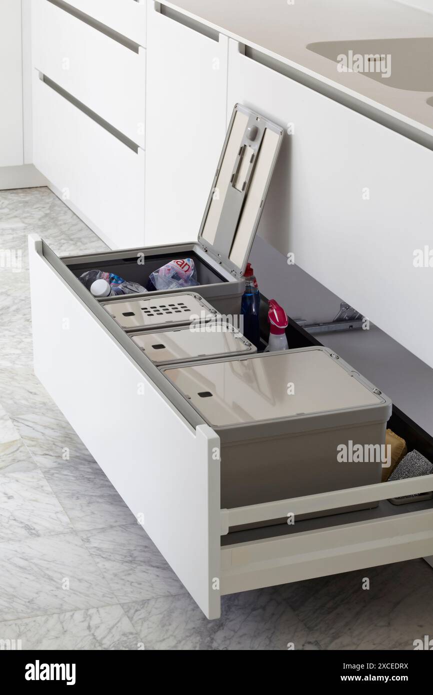 Kitchen recycling bins hi-res stock photography and images - Alamy