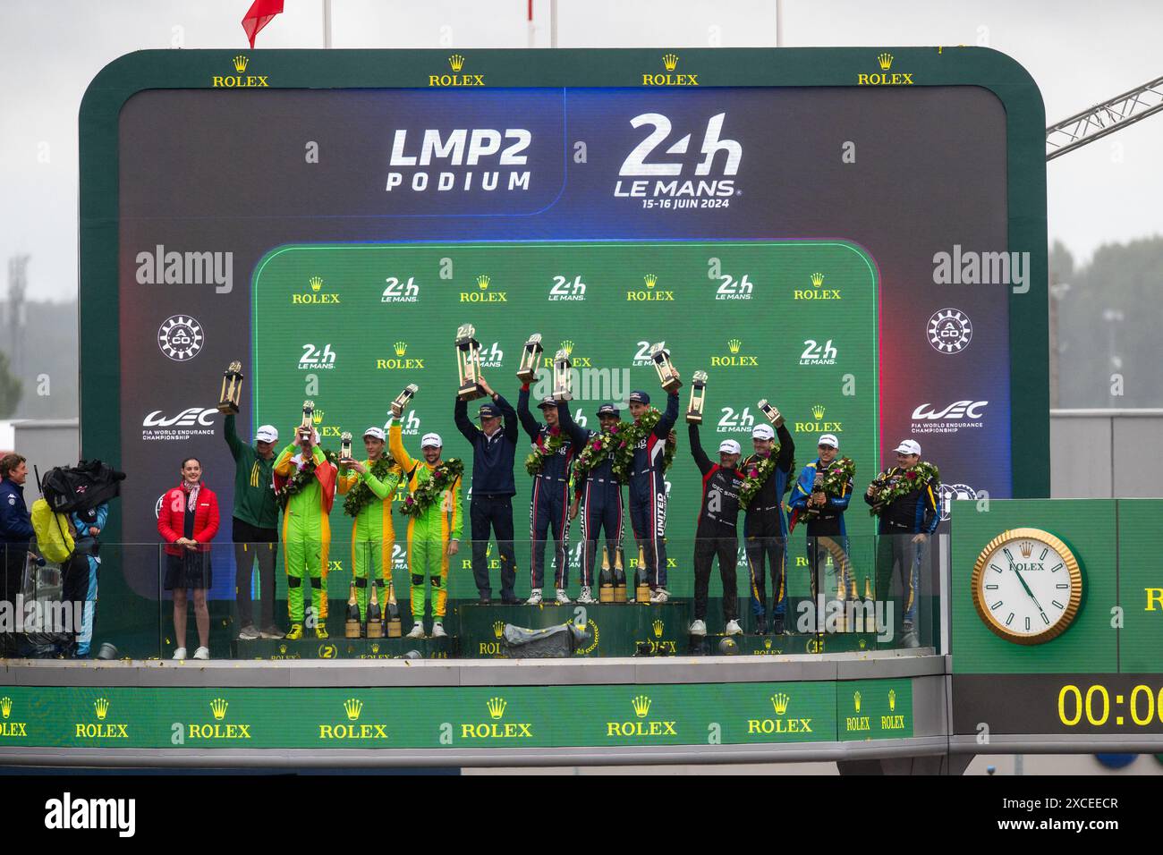 LMP2 Podium during the podium of the 2024 24 Hours of Le Mans, 4th ...