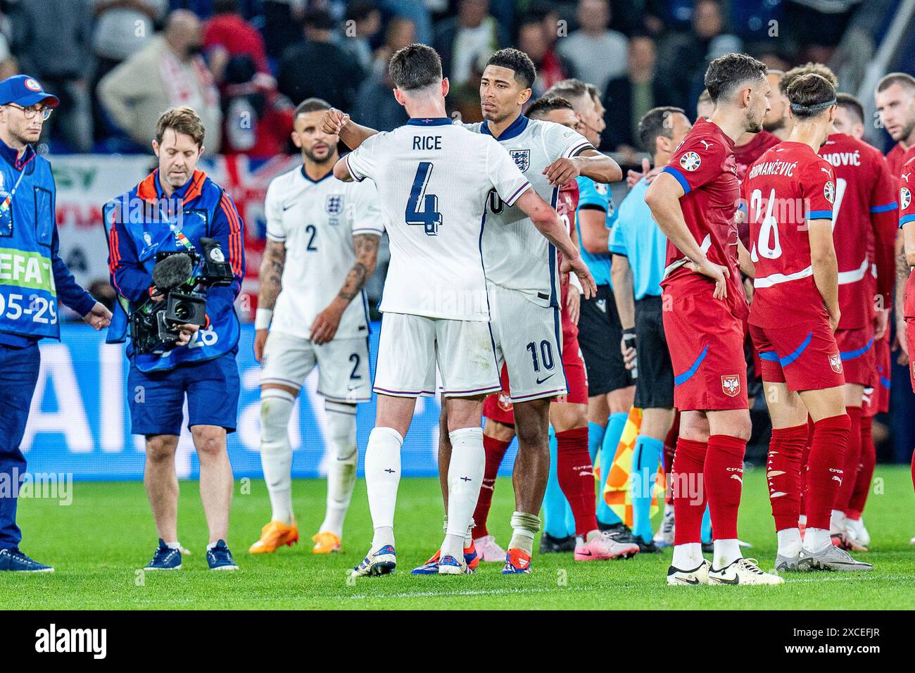 Jude Bellingham (England, #10) Declan Rice (England, #4) Kyle Walker ...