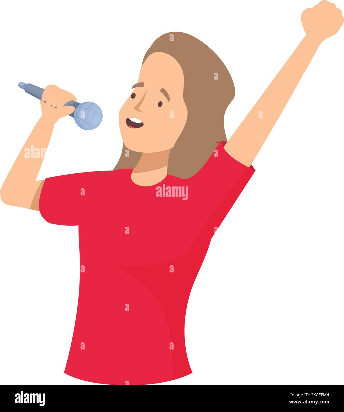 Raising voice Cut Out Stock Images & Pictures - Alamy