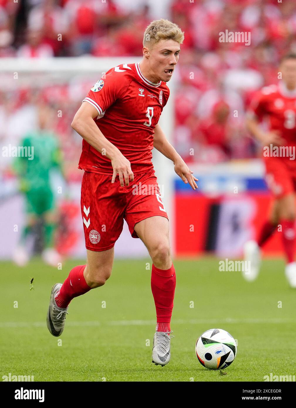 Denmark's Rasmus Hojlund during the UEFA Euro 2024 Group C match at the ...