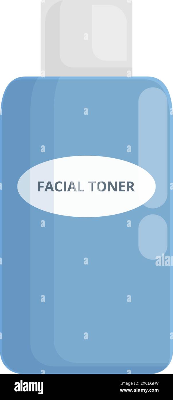 Blue bottle of face toner is standing hi-res stock photography and ...