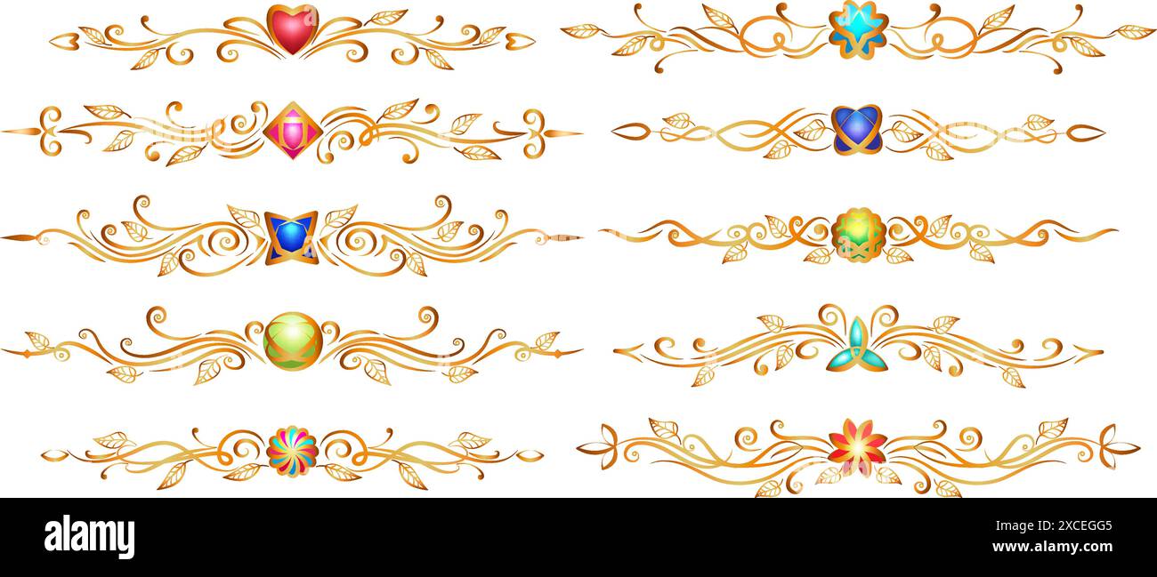 Decorative divider clipart hi-res stock photography and images - Alamy