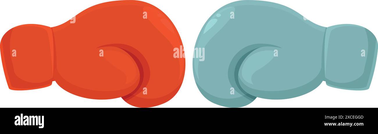 Cartoon boxing rivalry Stock Vector Images - Alamy