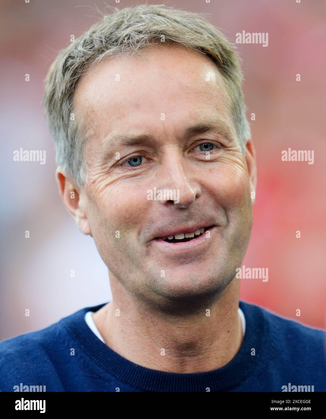 Denmark manager Kasper Hjulmand during the UEFA Euro 2024 Group C match ...